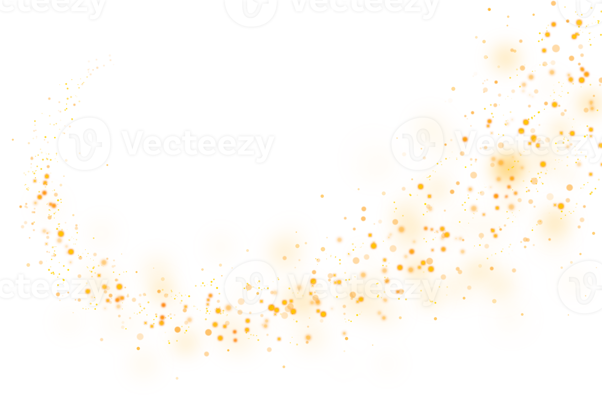 Gold glittering stars dust and bokeh background. Abstract christmas glow light texture. 13822772 PNG