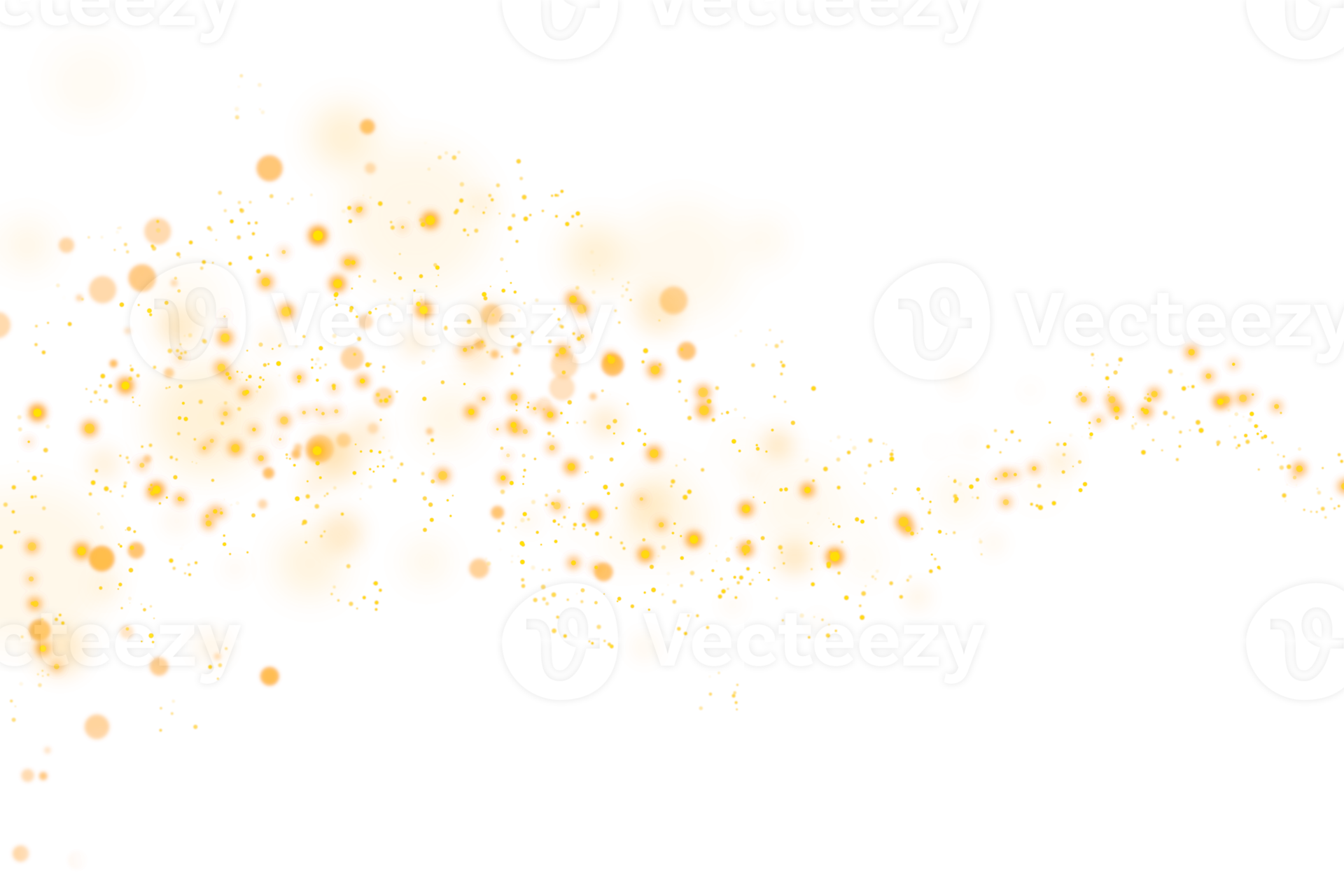 Gold glittering stars dust and bokeh background. Abstract christmas glow light texture. 13822780 PNG