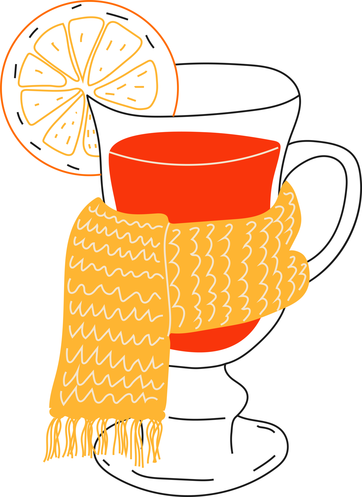Mulled wine in a cup. 13823178 PNG