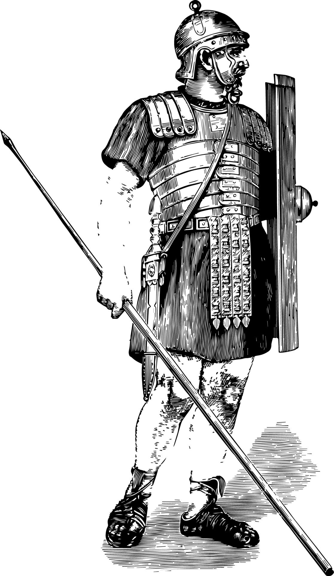 Legionary vintage illustration. 13823726 Vector Art at Vecteezy