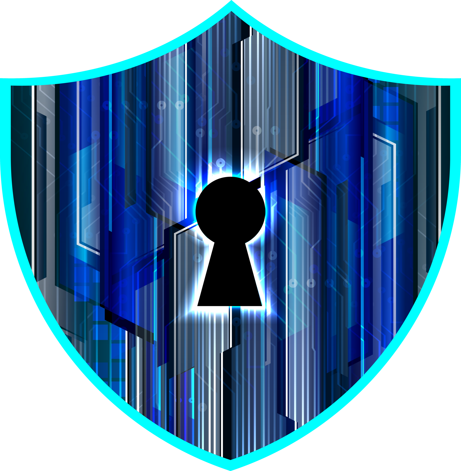 Cybersecurity lock on blue shield technology crop-out 13825817 PNG Cybersecurity lock on blue shield technology crop-out 13825817 PNG
