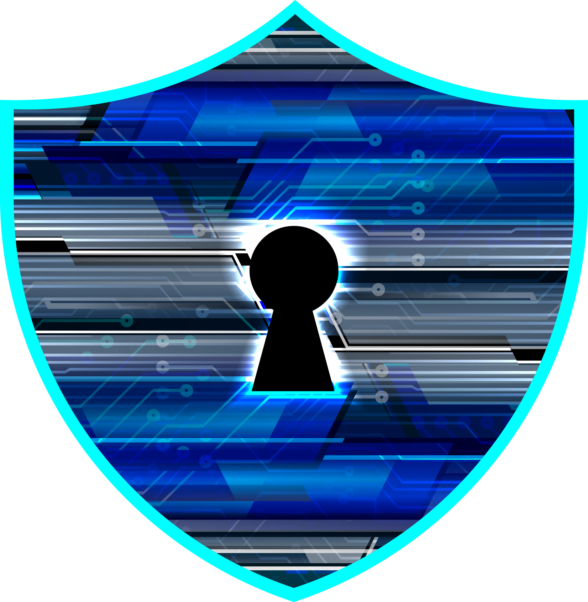 Cybersecurity lock on blue shield technology crop-out 13825819 PNG Cybersecurity lock on blue shield technology crop-out 13825819 PNG