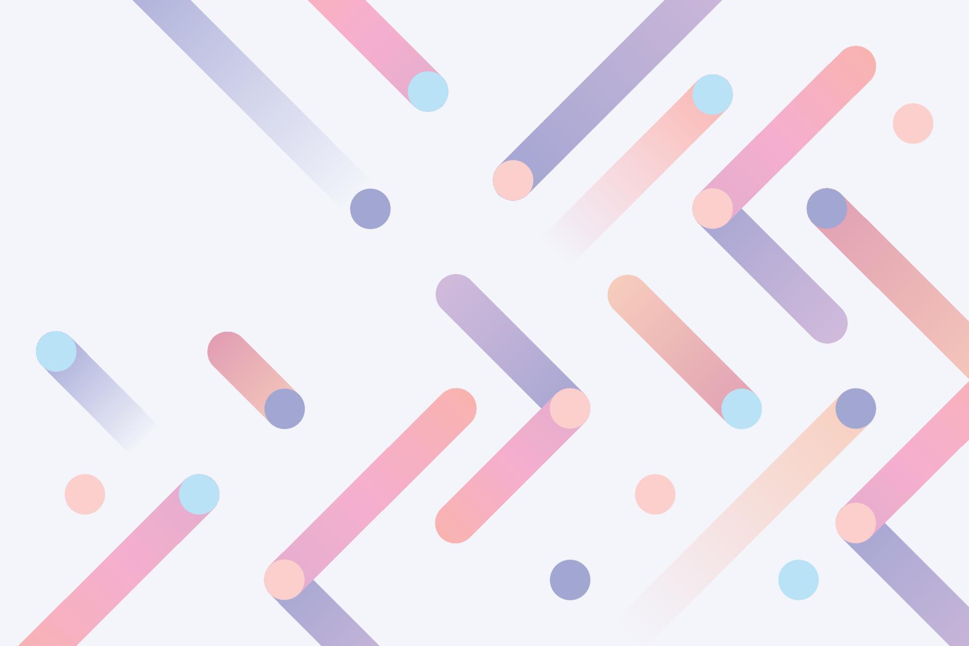 Abstract Purple Gradient Thin Lines And Dots Background Simple And Minimalist Geometric Shapes