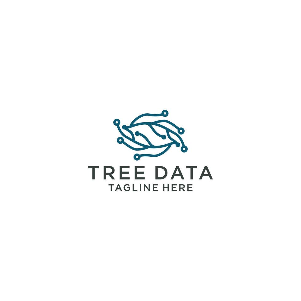 Tree data Vector logo template. , technology,template. Data Tree Icon. 13826676 Vector Art at ...
