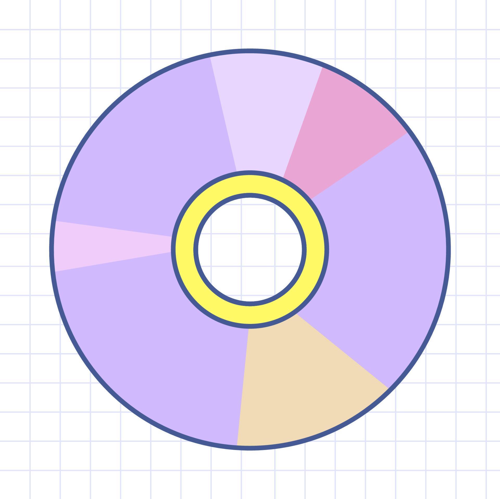 Retrowave CD disk y2k. CD disk on grid background 13826932 Vector Art at Vecteezy