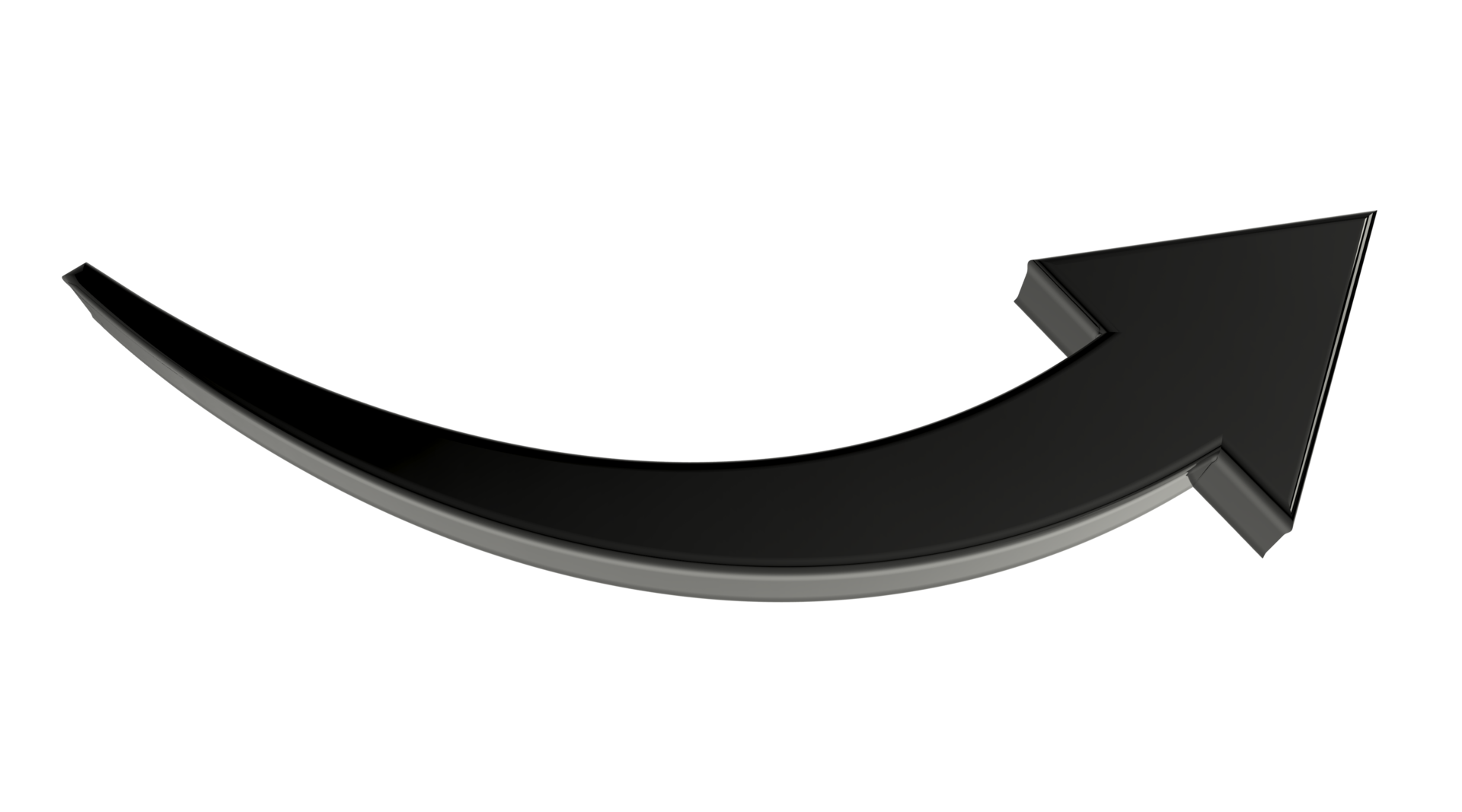 3D arrow icon on Transparent PNG background. 3d style. arrow icon for ...