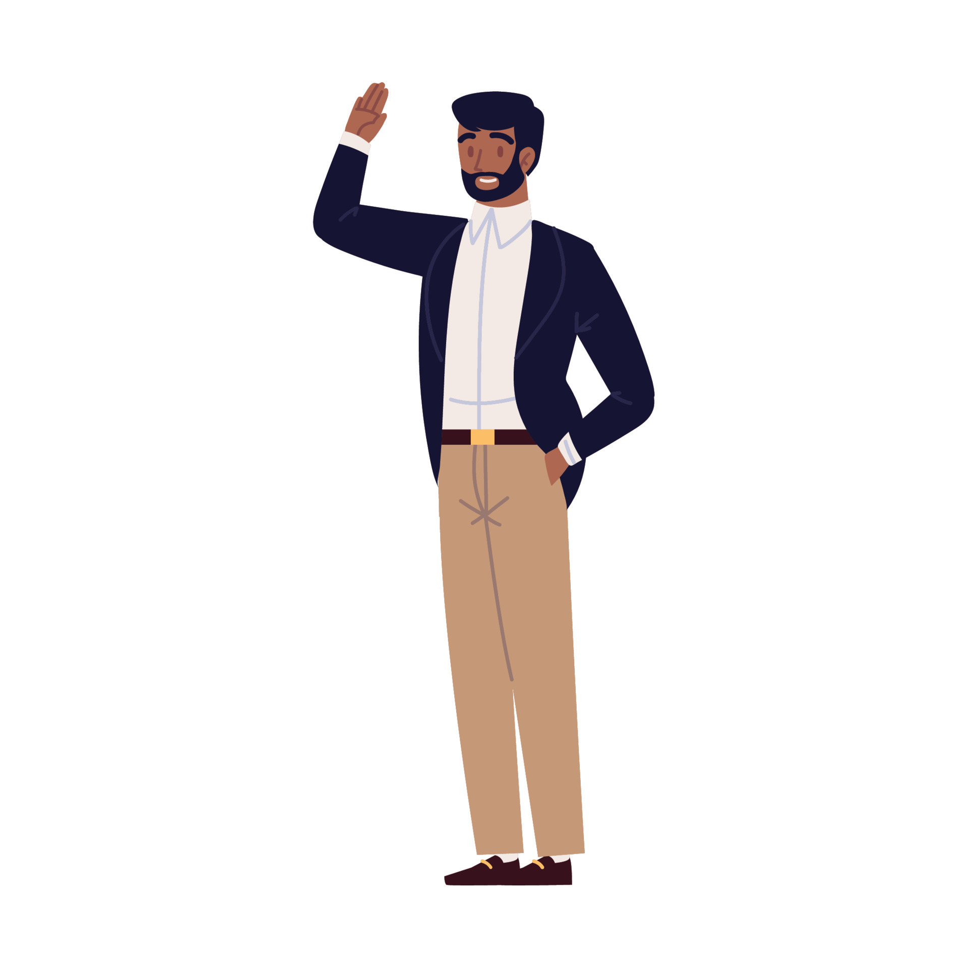 Indian Businessman Character 13828671 Vector Art At Vecteezy