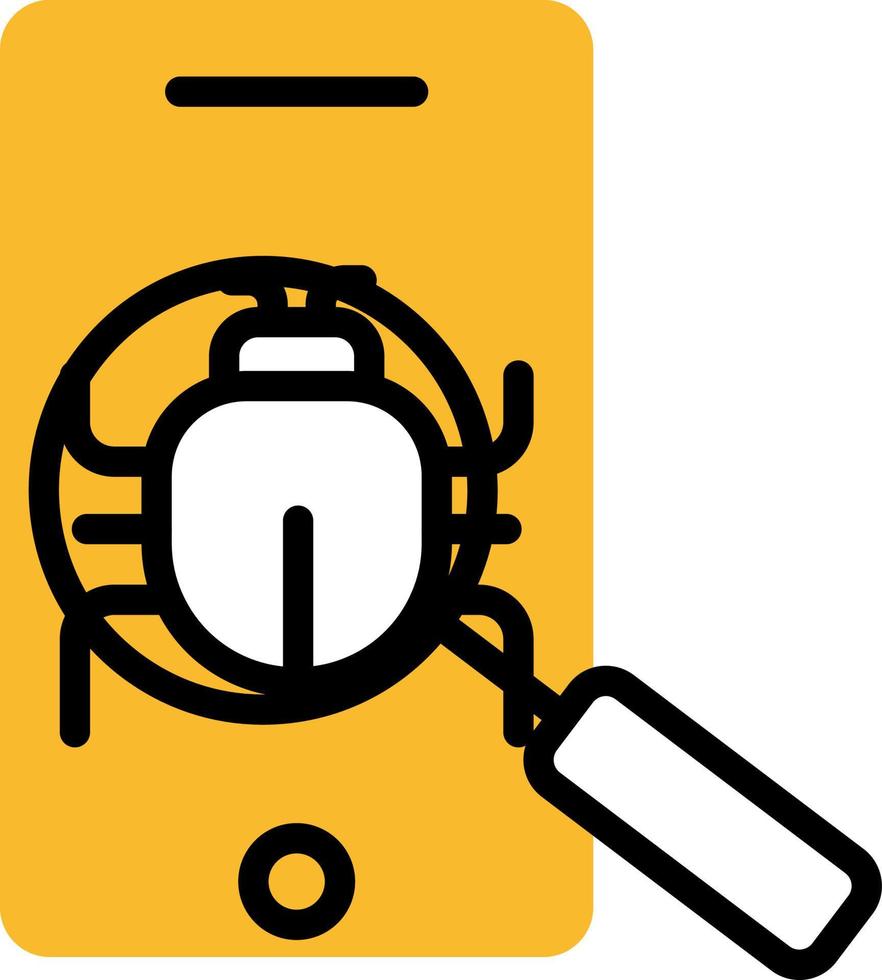 Mobile App Testing Illustration Vector On A White Background