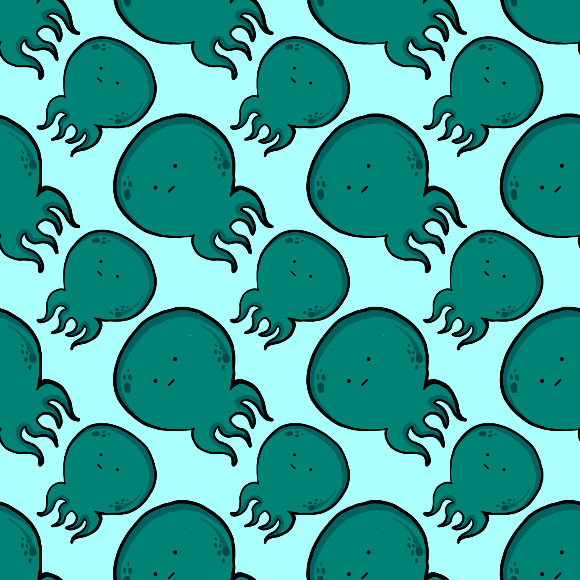 Octopus pattern, seamless pattern on blue background. 13830309 Vector ... Octopus pattern, seamless pattern on blue background. 13830309 Vector ...