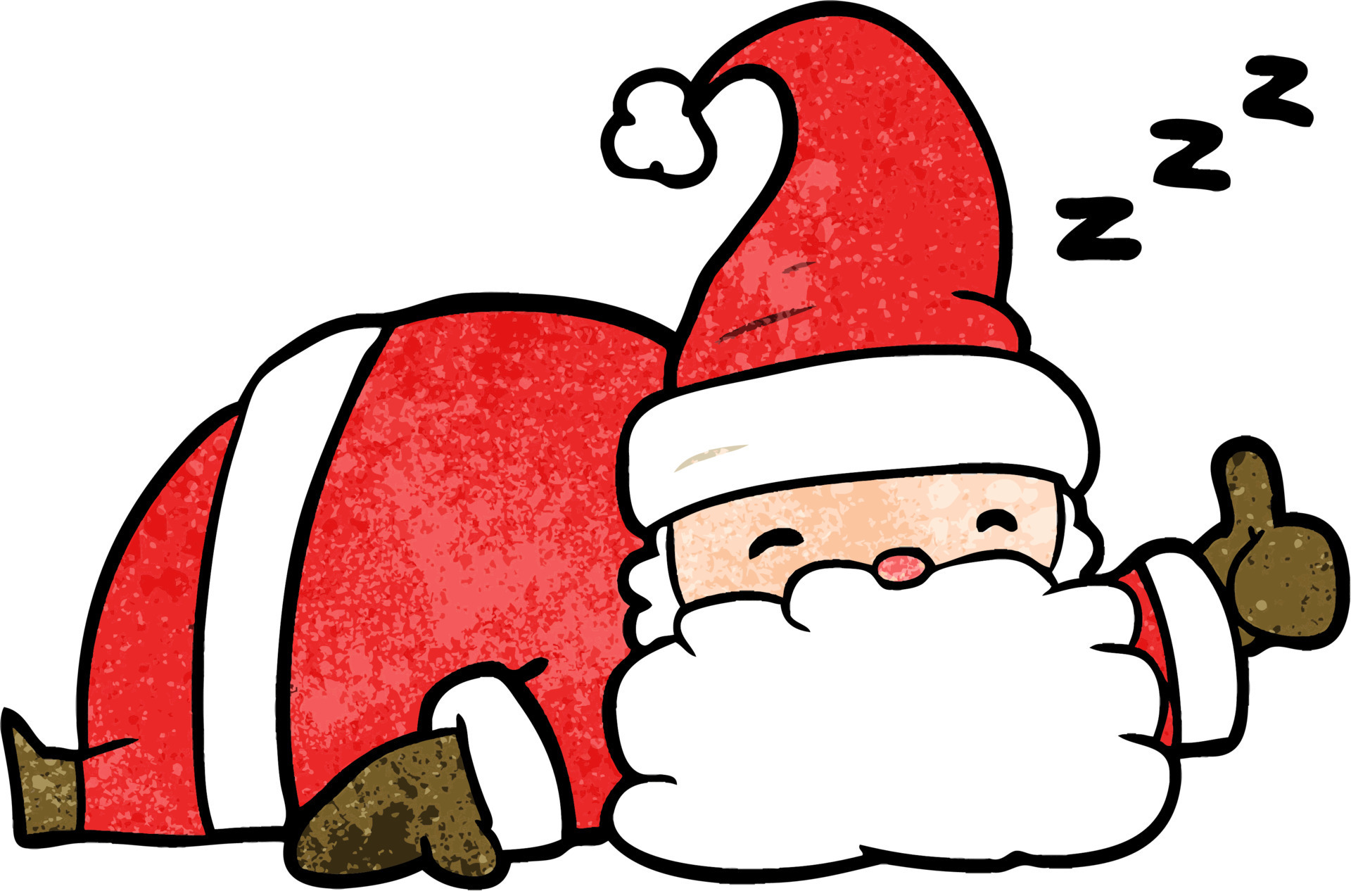 Retro Grunge Texture Cartoon Santa Claus 13830331 Vector Art At Vecteezy