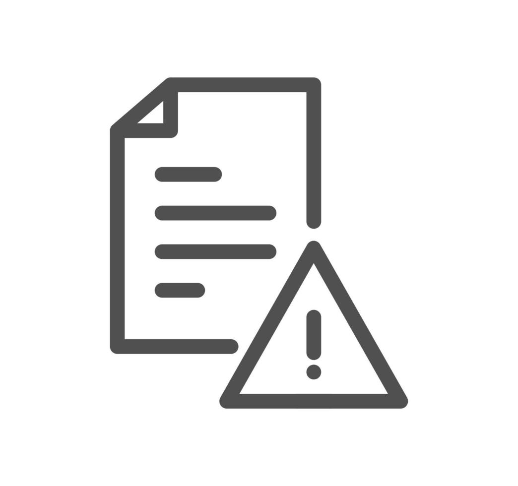 Document And Paper Icon Outline And Linear Vector 13832222 Vector Art At Vecteezy