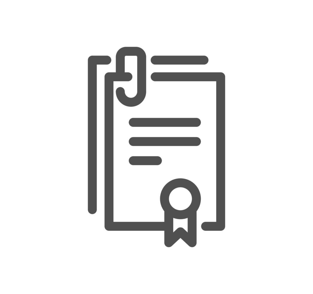 Document And Paper Icon Outline And Linear Vector 13832256 Vector Art At Vecteezy