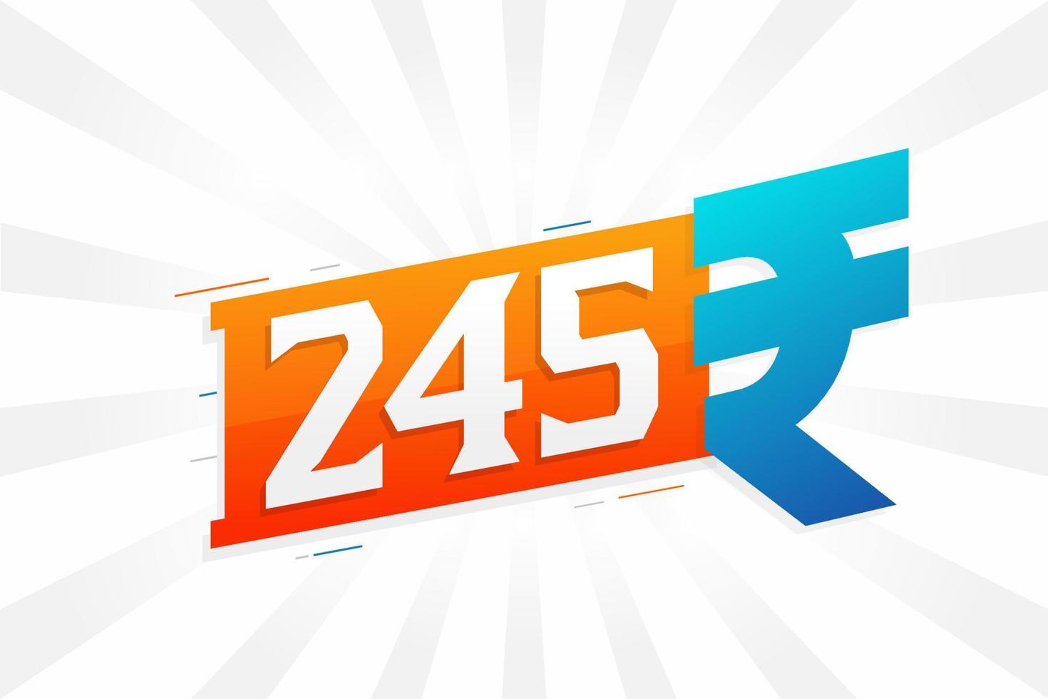 245 Rupee Symbol Bold Text Vector Image 245 Indian Rupee Currency Sign 245-rupee-symbol-bold-text-vector-image-245-indian-rupee-currency-sign
