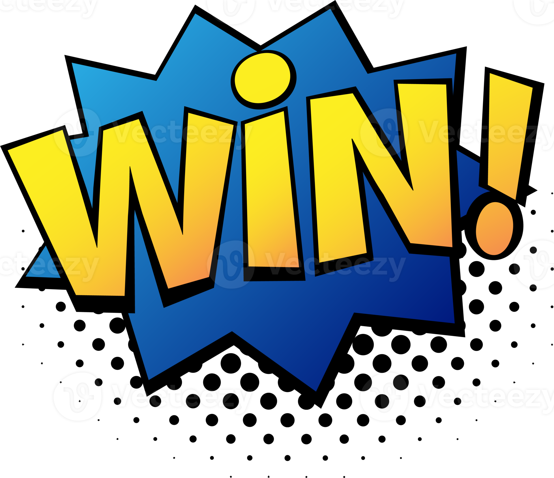 Comic lettering Win. Comic speech bubble with emotional text Win ... Comic lettering Win. Comic speech bubble with emotional text Win ...
