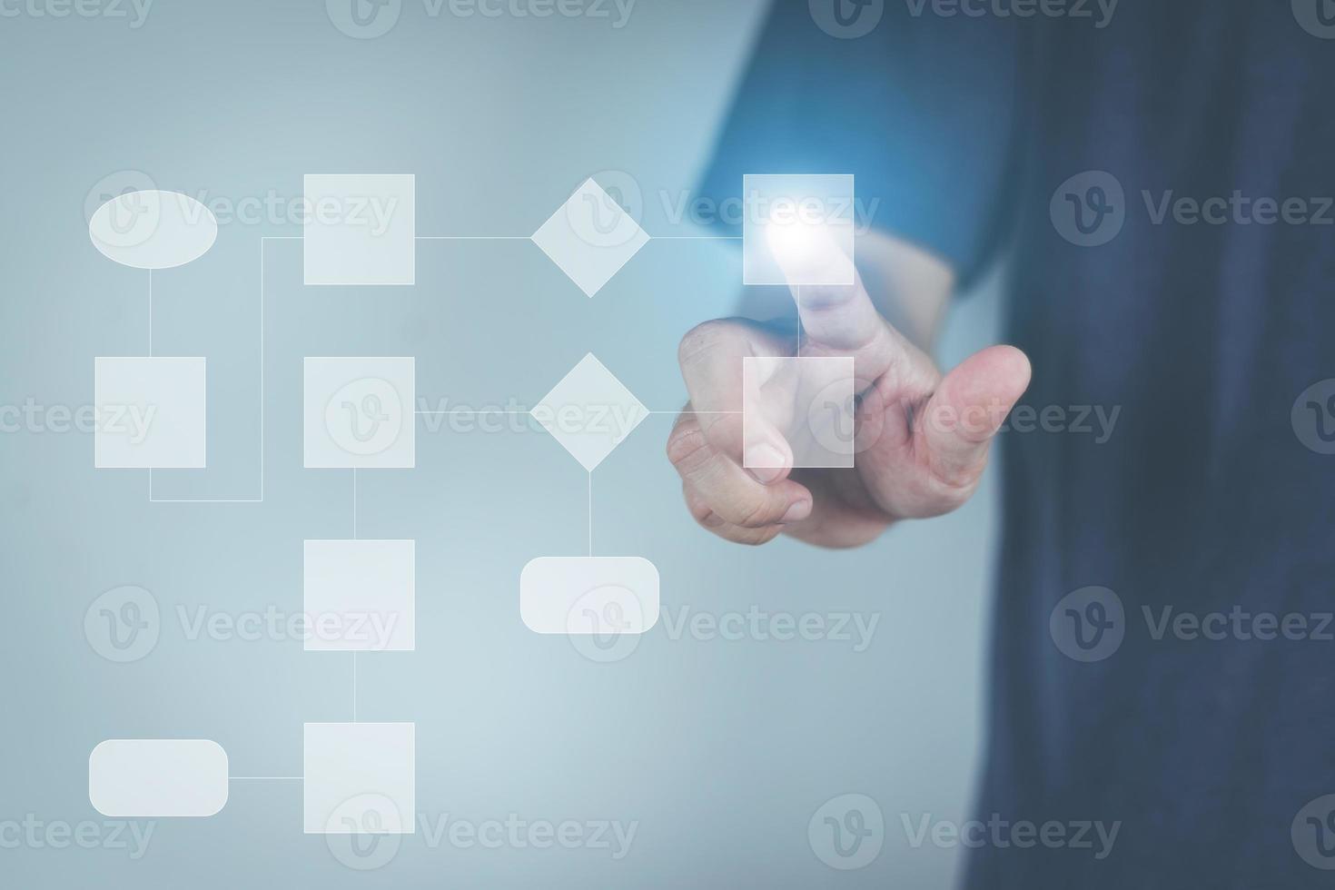 workflow project management concept men's hands pointing process and ... workflow project management concept men's hands pointing process and ...