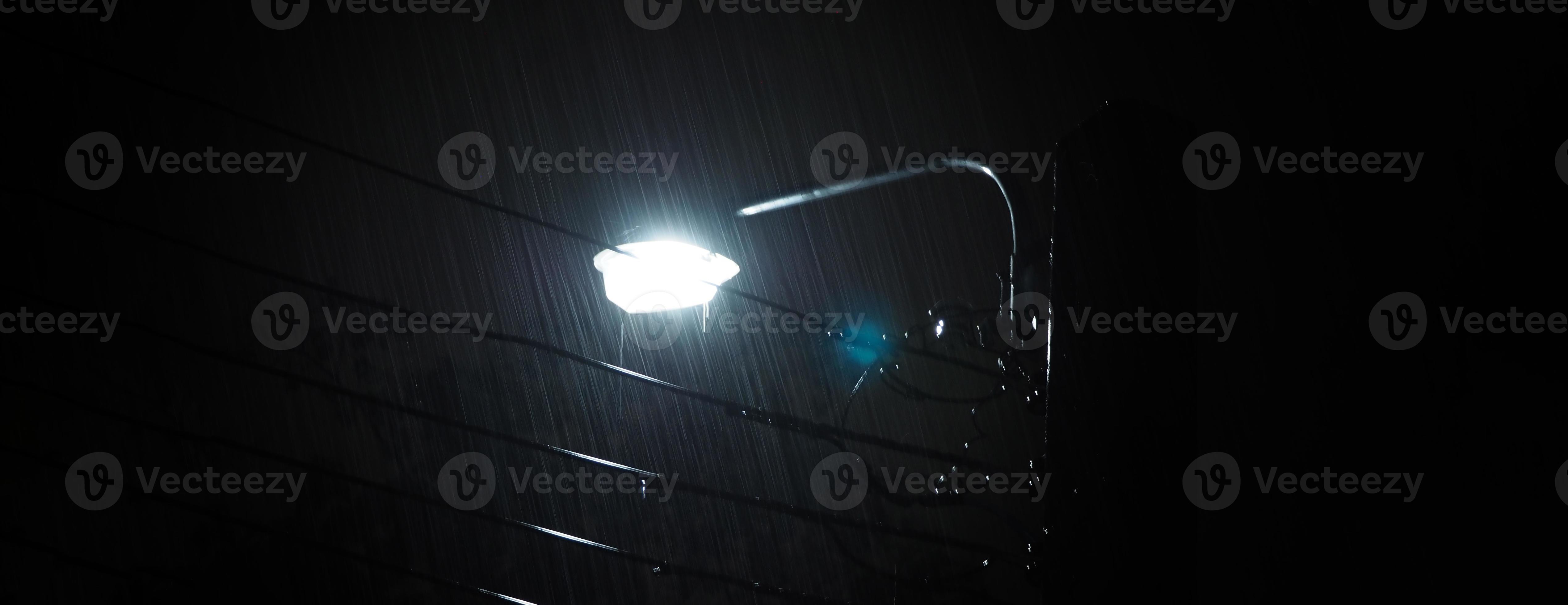 Raining Night and light. Rain Drops Falling in night at Bangkok ... Raining Night and light. Rain Drops Falling in night at Bangkok ...