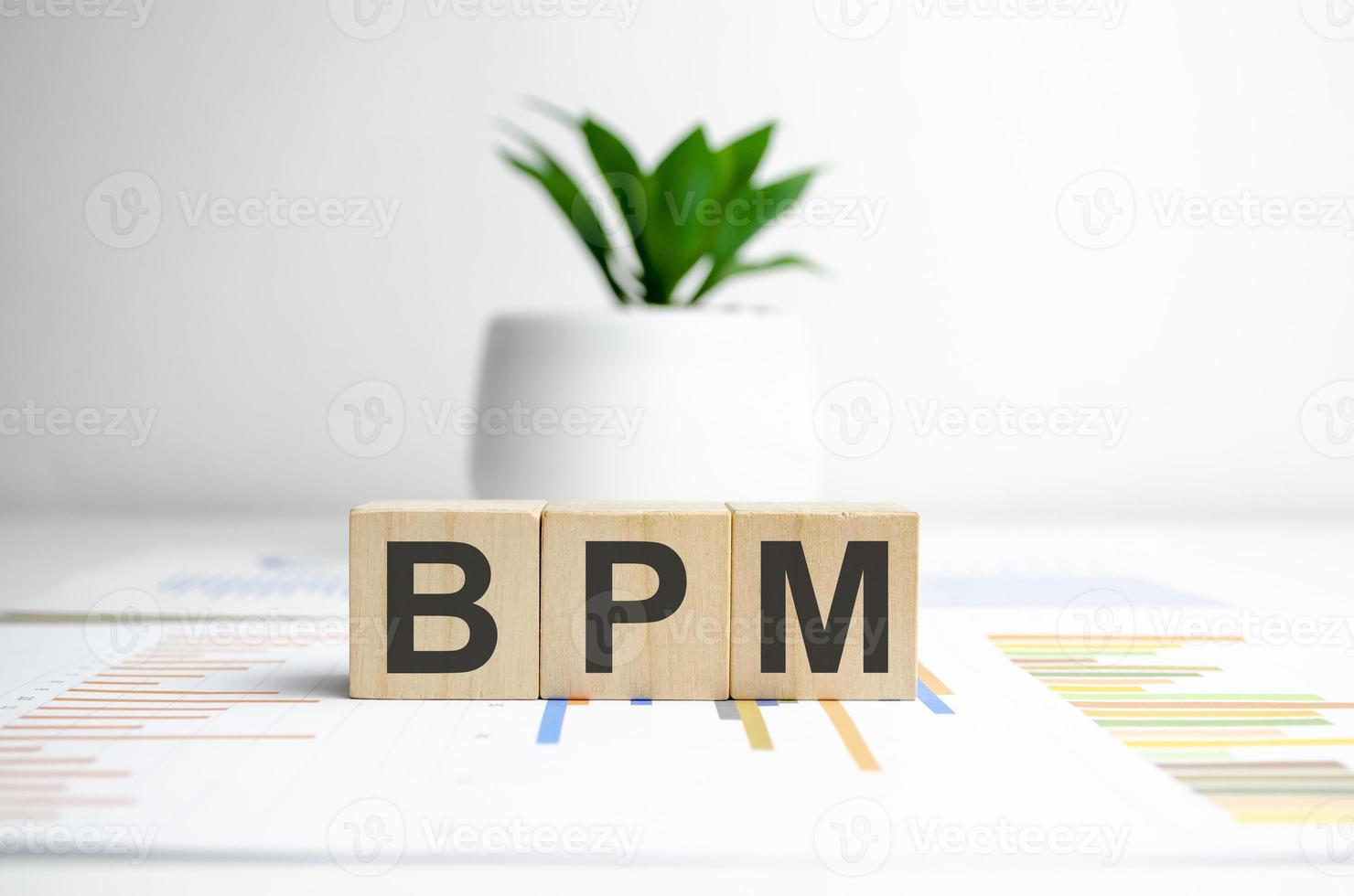 BPM Business Process Management concept, wooden blocks and charts ... BPM Business Process Management concept, wooden blocks and charts ...