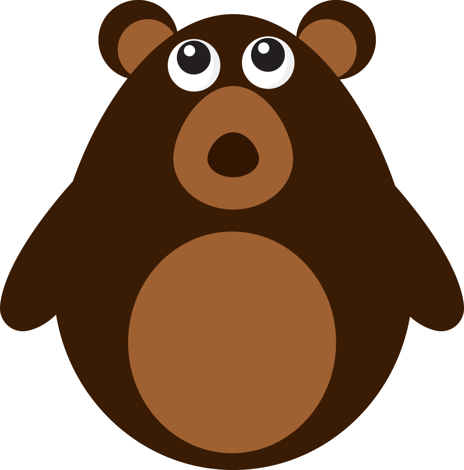Cute Brown Bear Illustration Vector On White Background 13849831 Vector Art At Vecteezy