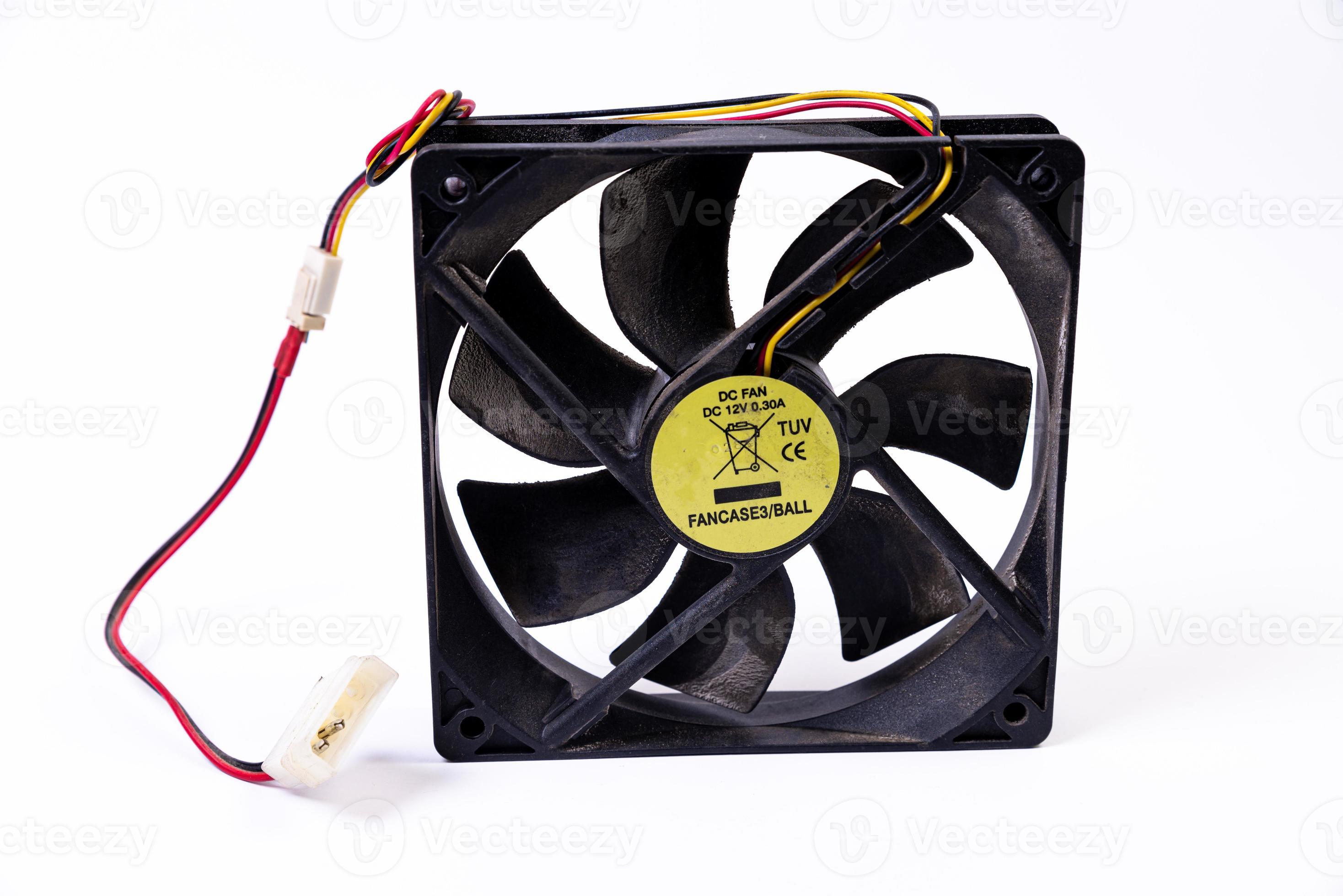 old dusty dirty broken computer cooler isolated on white 13850514 Stock Photo at Vecteezy