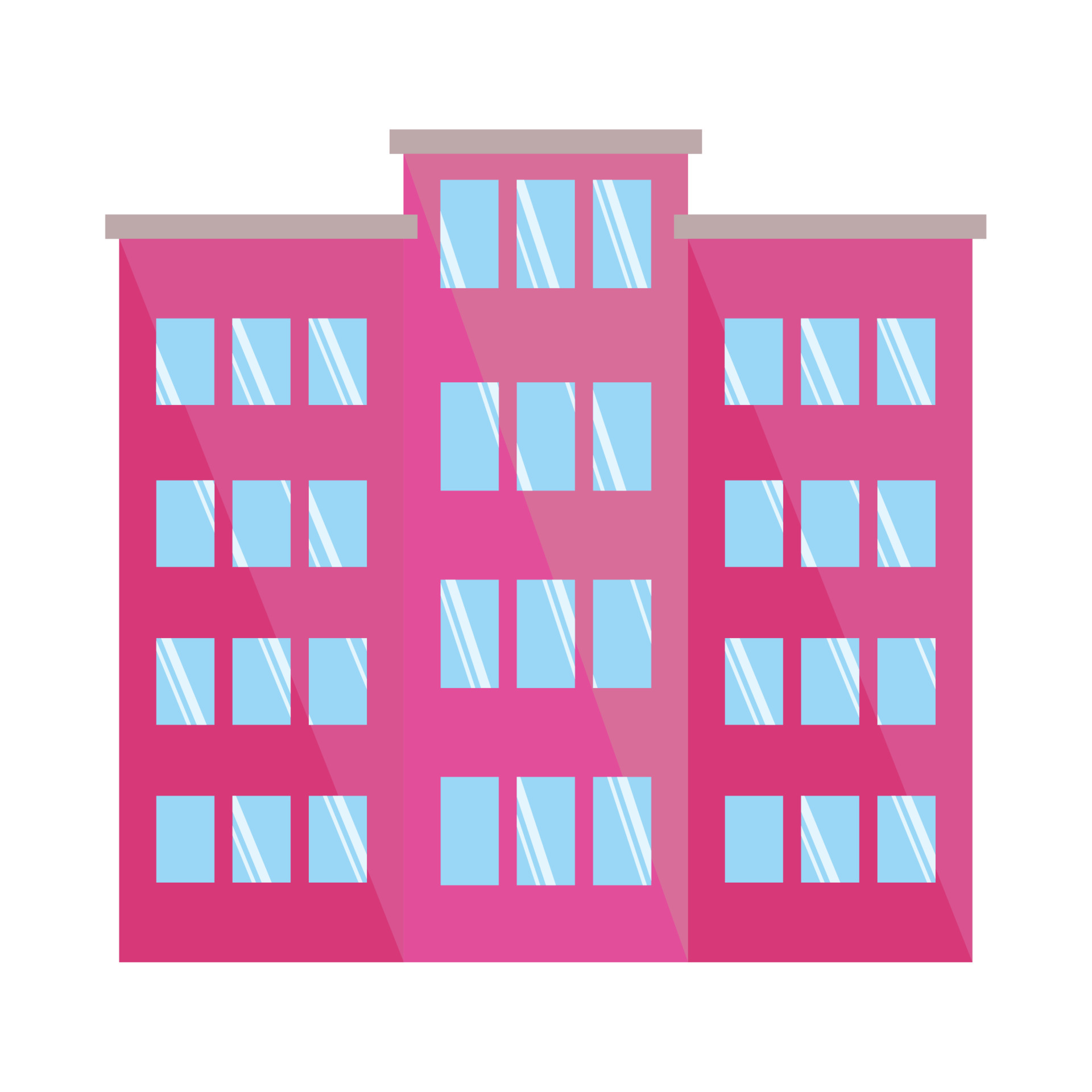flat building vector 13854548 Vector Art at Vecteezy