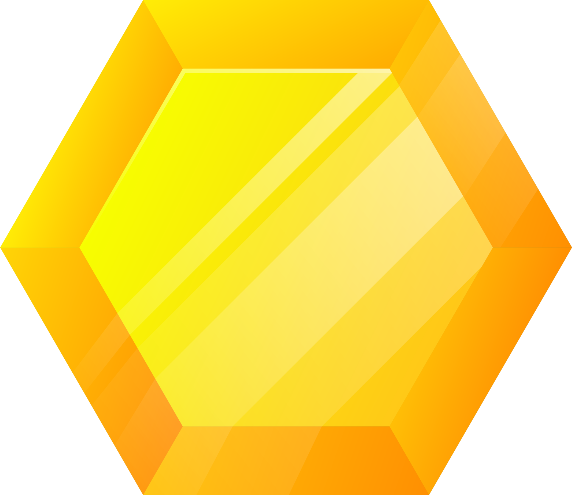Yellow Shiny Diamonds Cuts Jewelry Gems Magic Stone For Interface