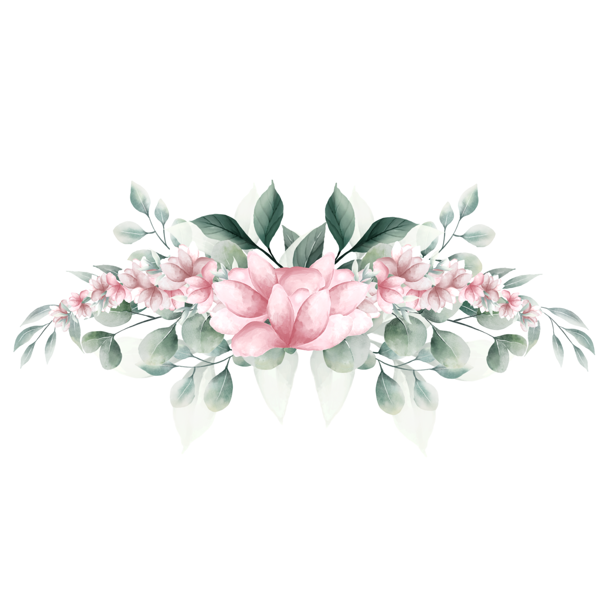 Bouquet of pink watercolor flowers 13855157 PNG Bouquet of pink watercolor flowers 13855157 PNG