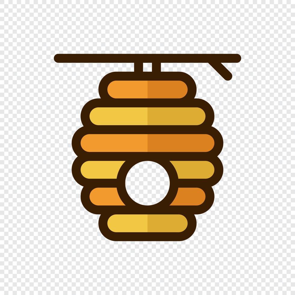 Beehive vector icon. Creative geometric beehive logo design. Linear hive icon. Vector ...