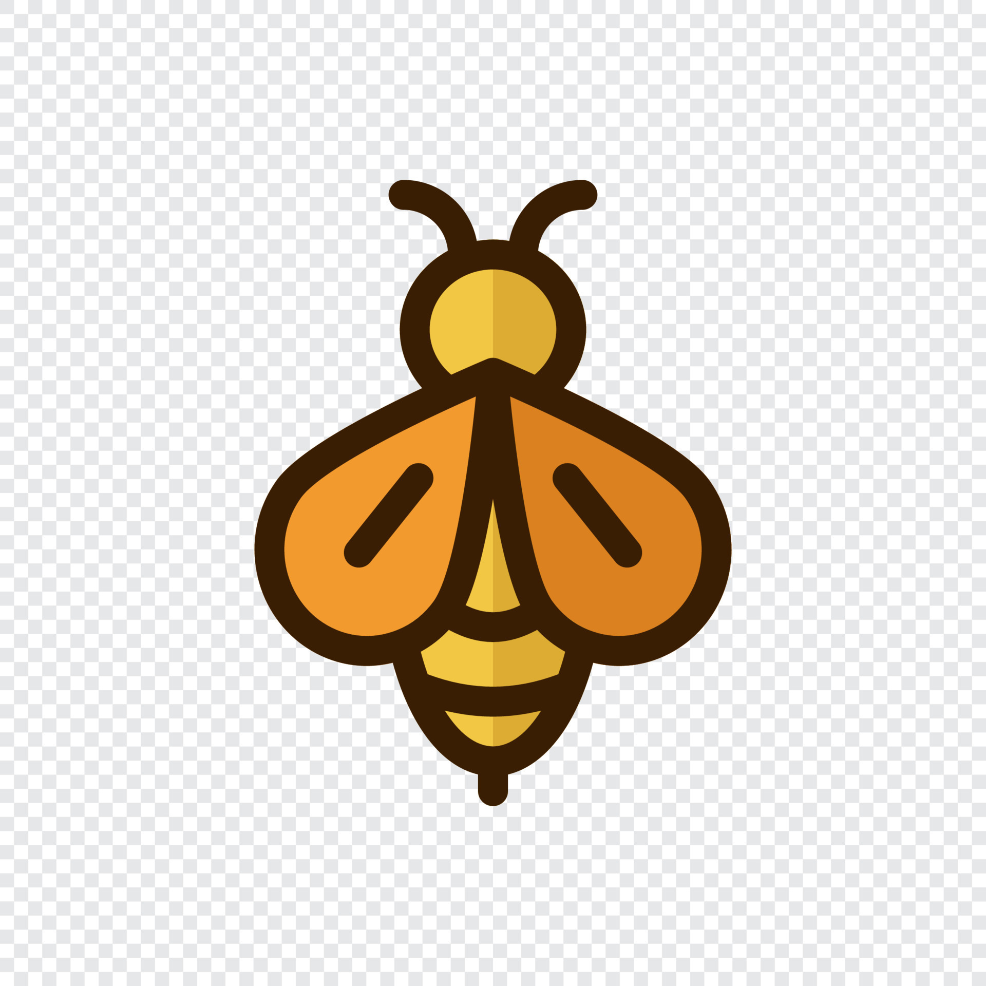 icono de vector de abeja de miel. diseño de logotipo de abeja geométrica creativa. icono de ...
