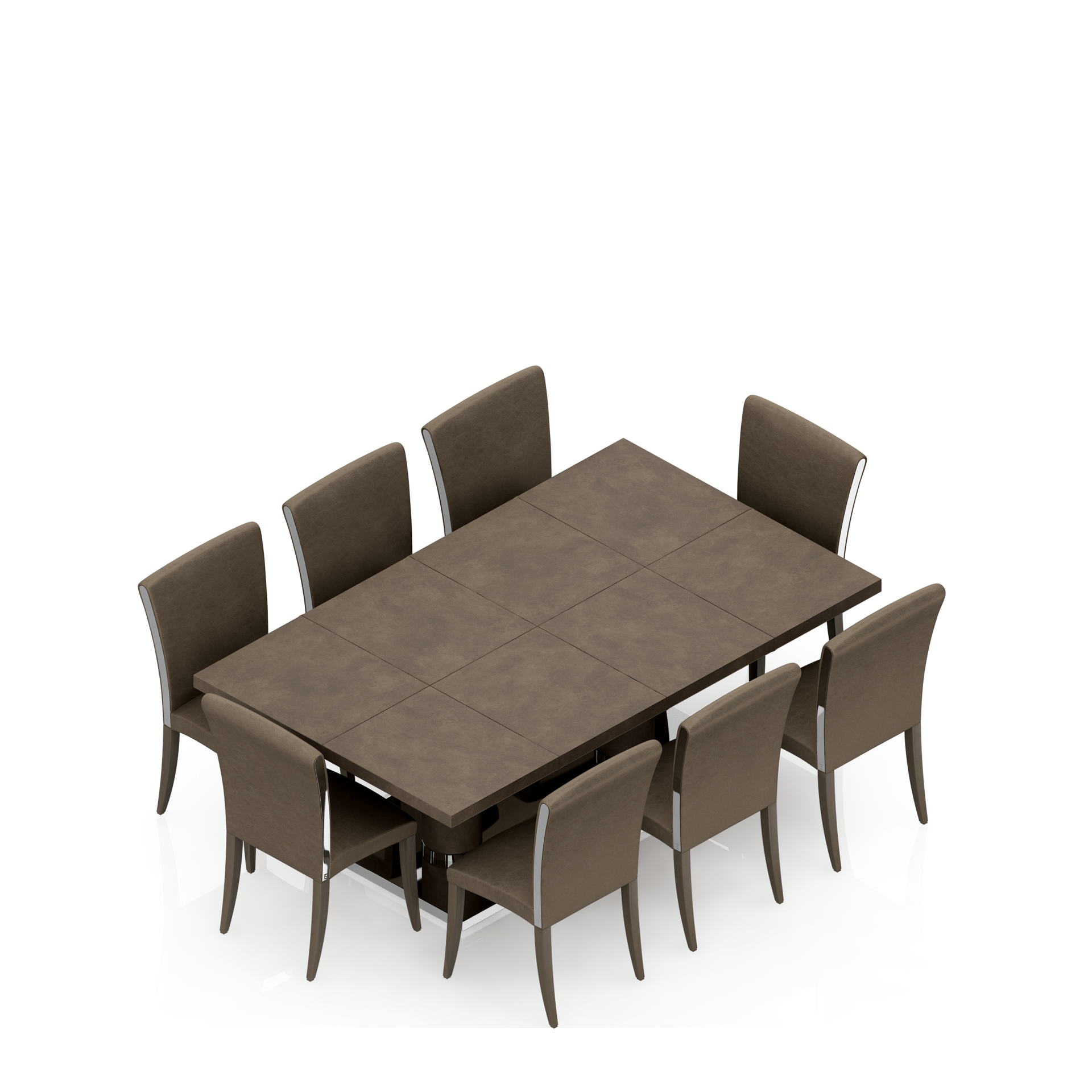 Isometric Table Set Perspective 3d Render 13857657 Png