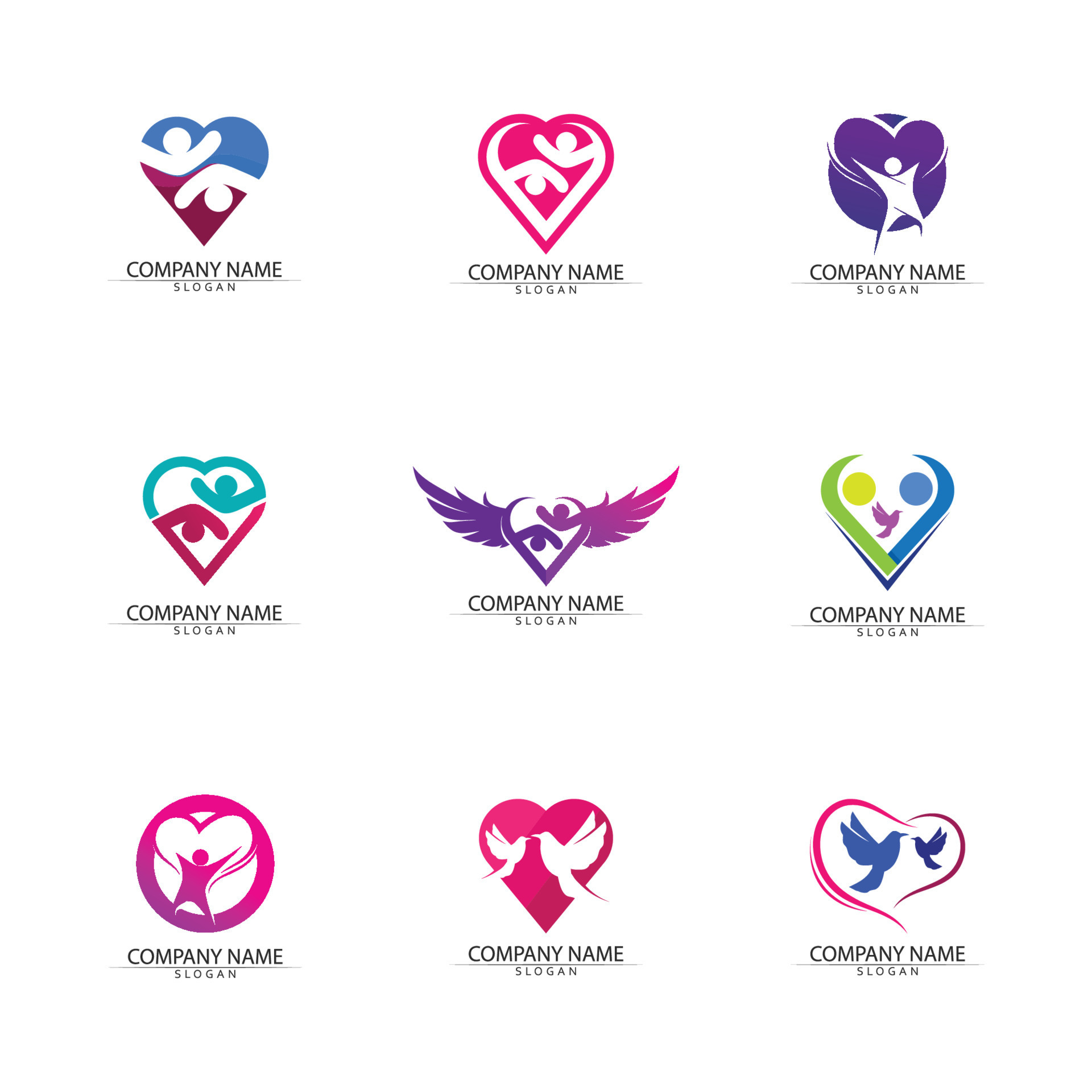 Abstract people logo design.fun people,healthy people,sport,community ...