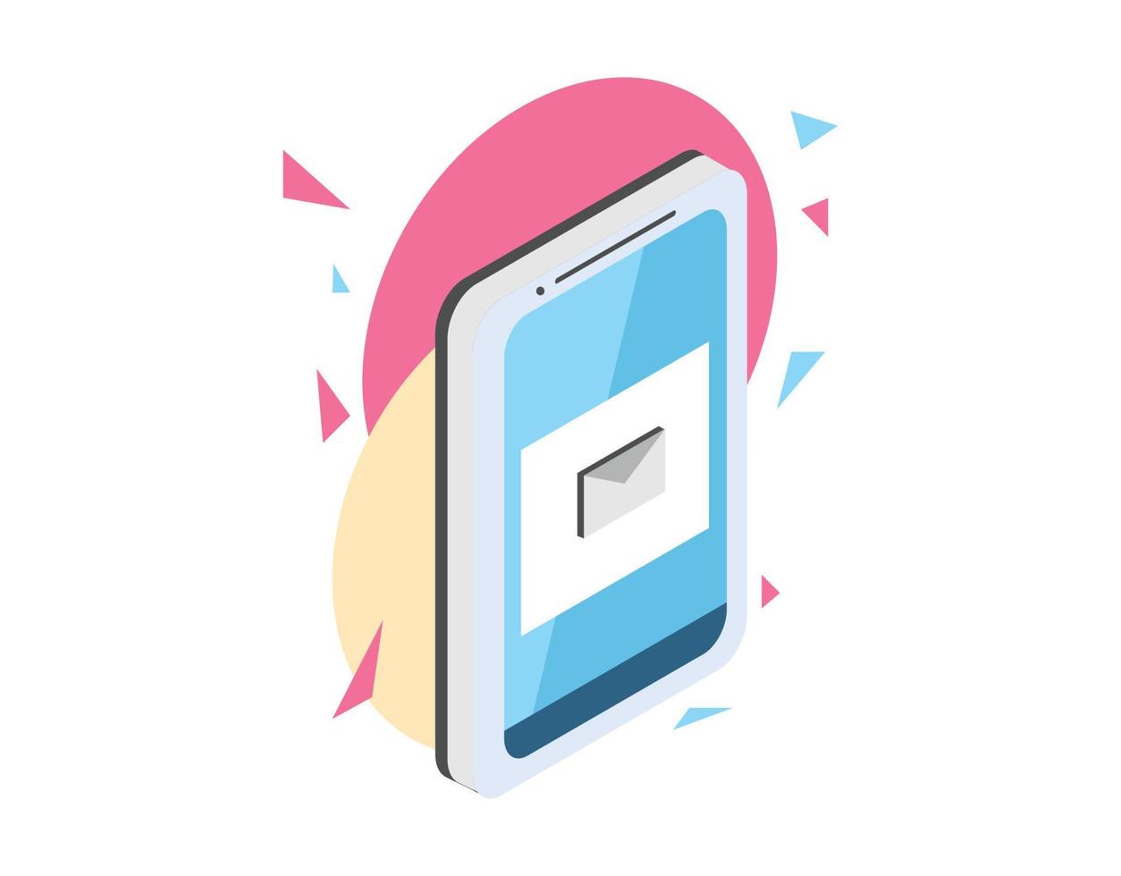 Smartphone Screen Frame Is Less Empty Rotated Position Smartphone From A Different Angle 6304