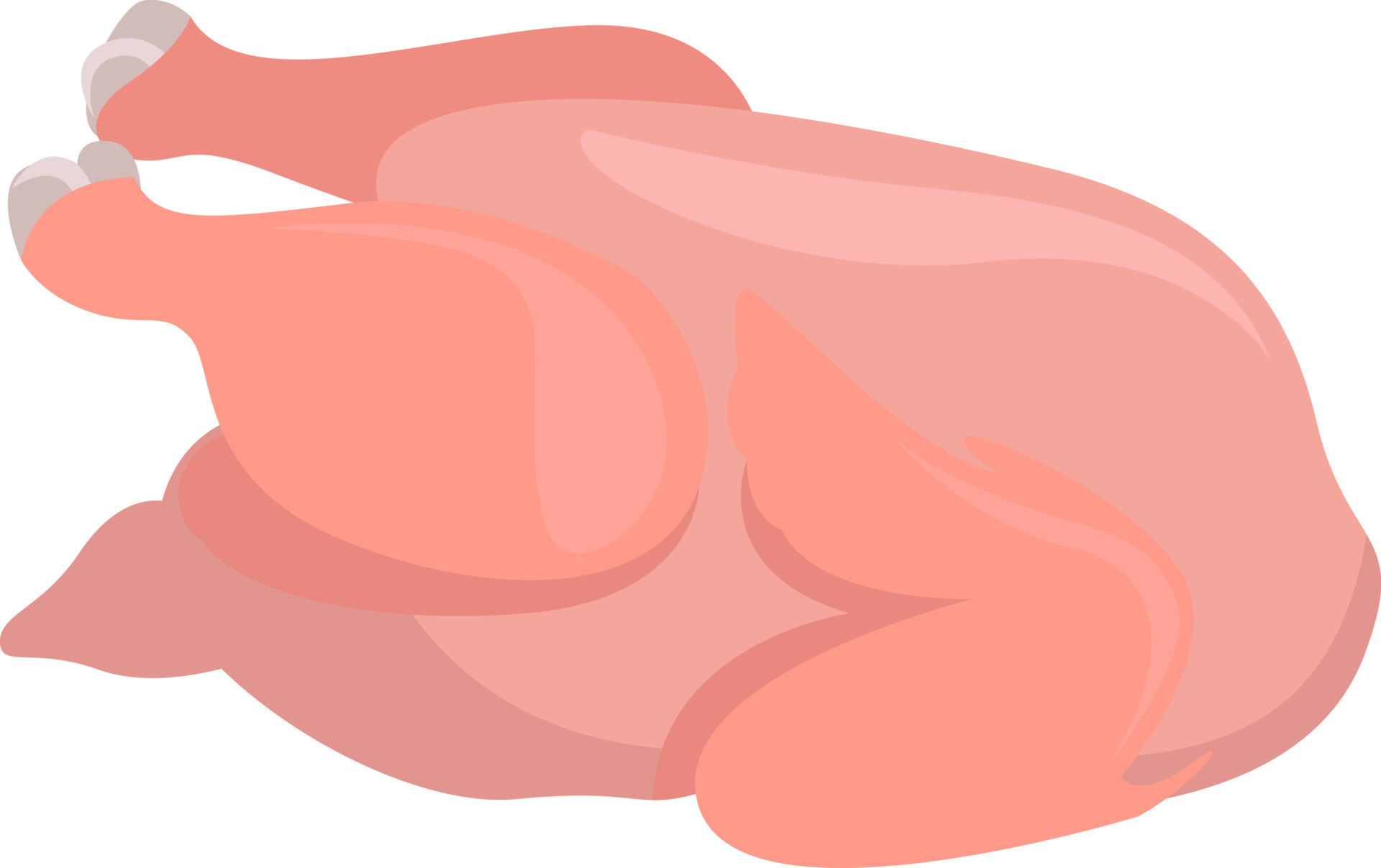 Raw Chicken Illustration Vector On White Background 13867087 Vector