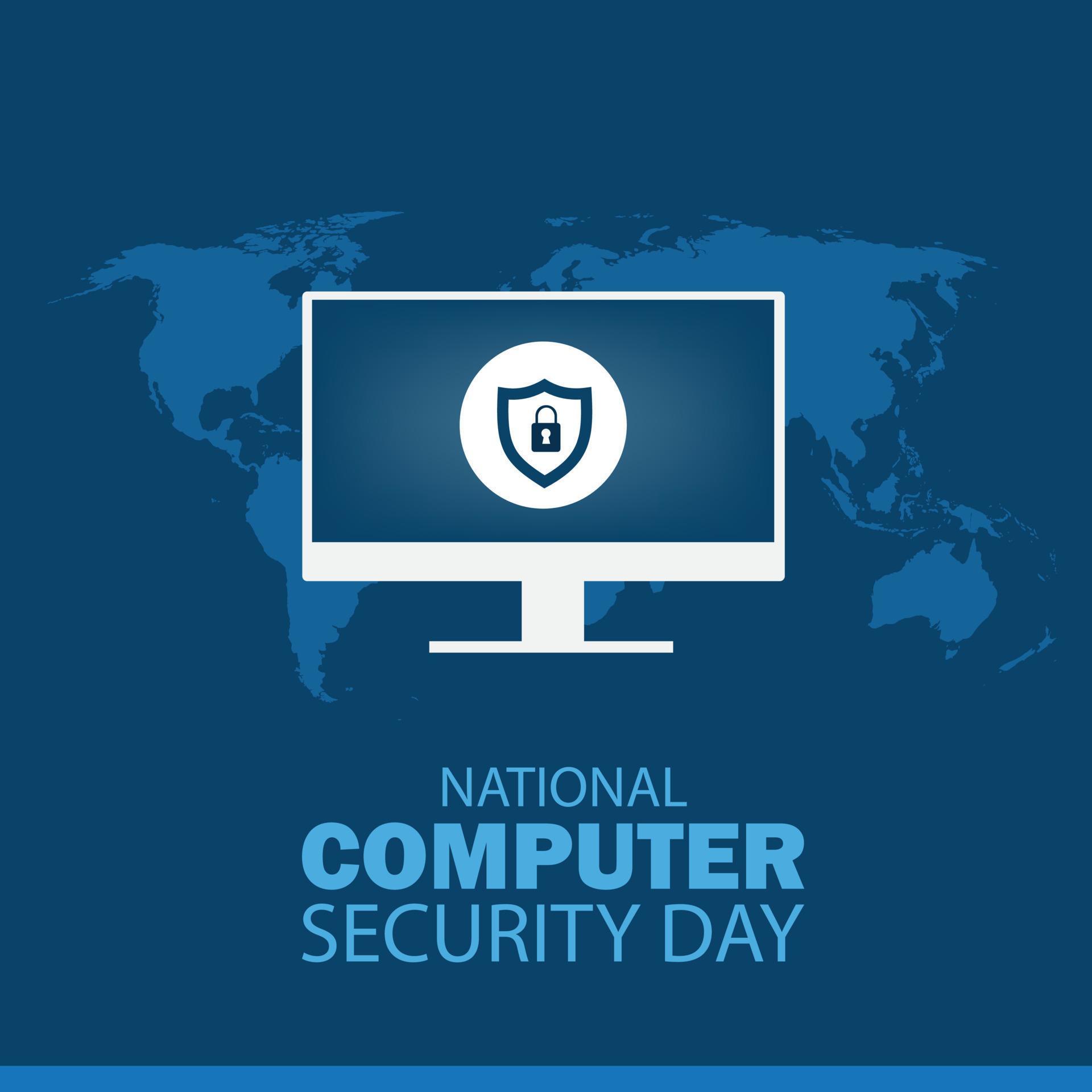 Vector Illustration of National Computer Security Day. Simple and Elegant Design 13867218 Vector ...