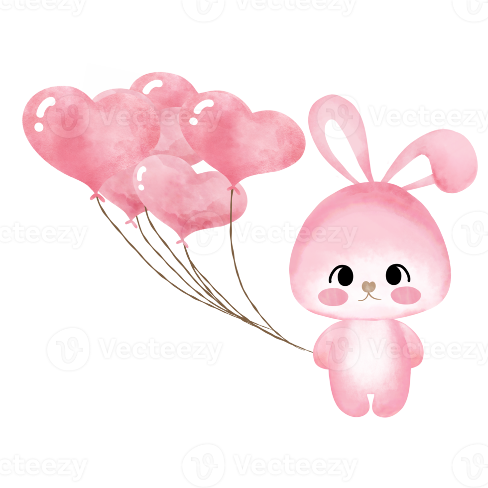 Cute Pink Bunny Girl Making Cute Gesture 13869093 Png