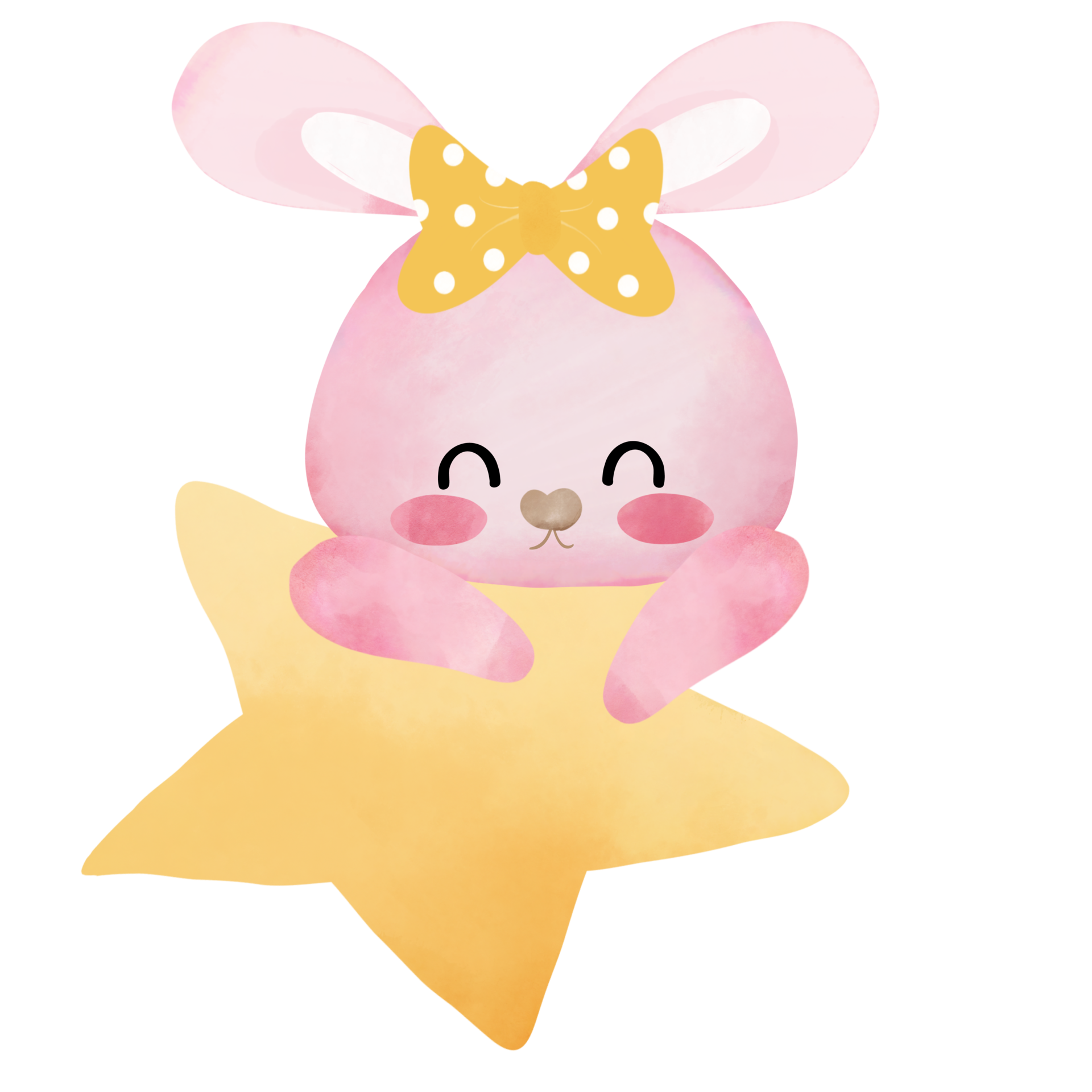 Cute Pink Bunny Girl Making Cute Gesture 13869117 Png