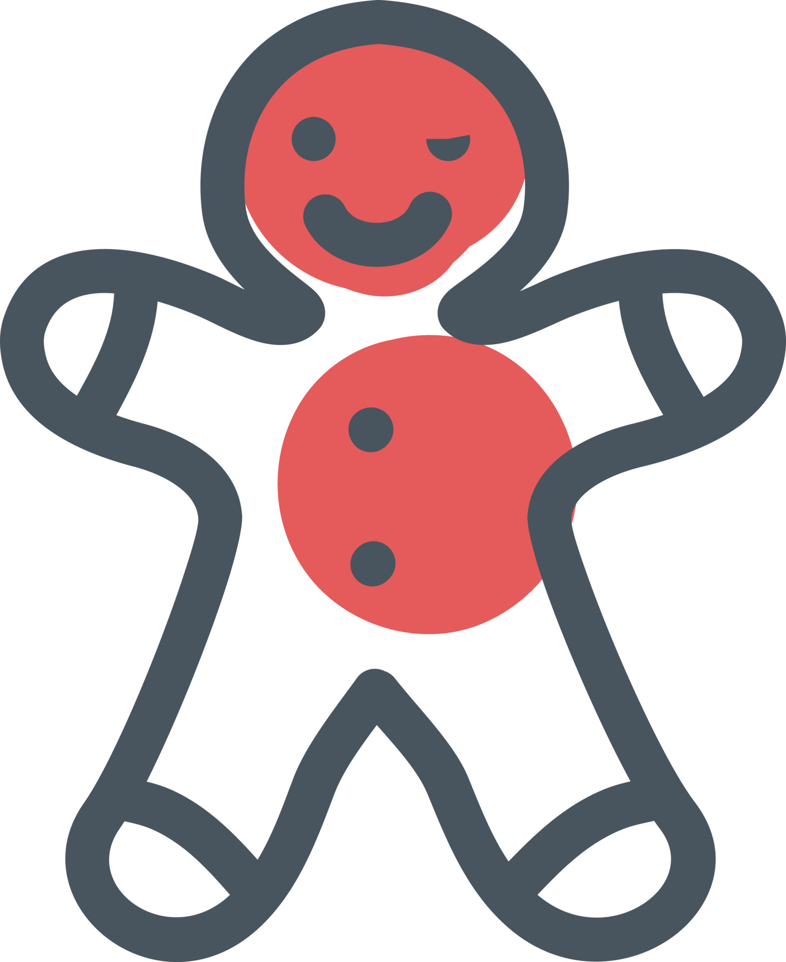 Christmas Gingerbread Man Illustration Vector On A White Background 13876826 Vector Art At