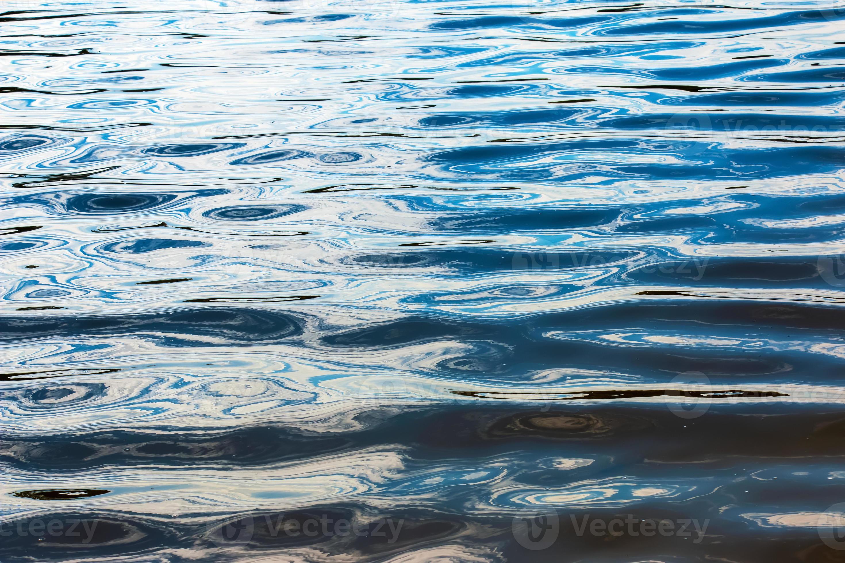 Water ripple texture background. Wavy water surface during sunset, golden light reflecting in ...