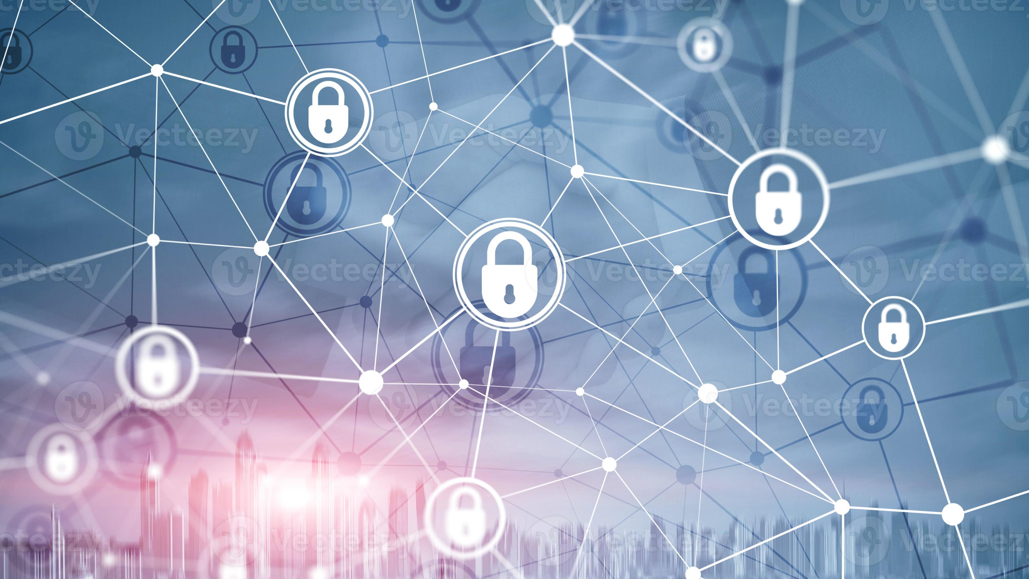 Cyber security, information privacy, data protection concept on modern ...