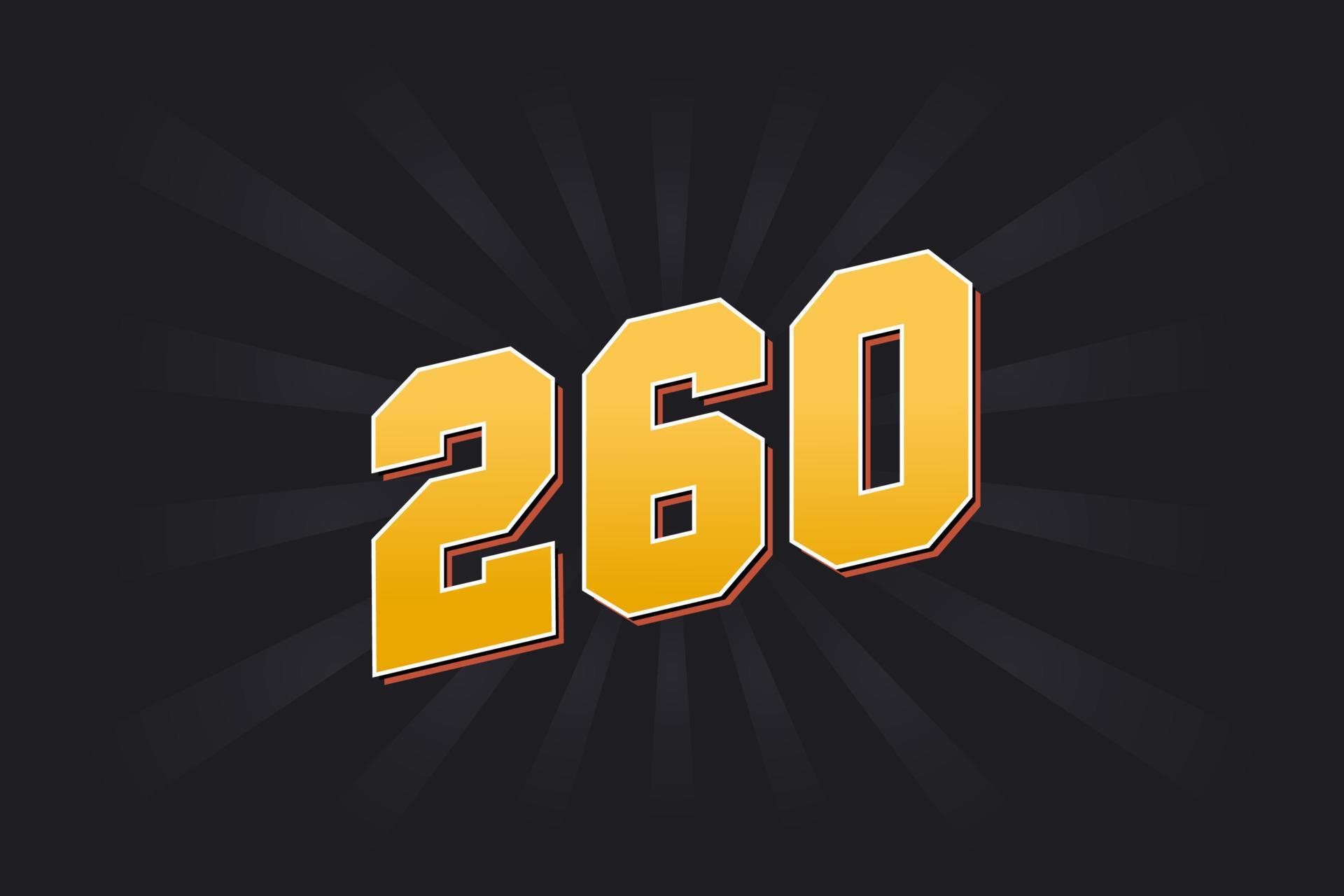 alfabeto de fuente vectorial número 260. número 260 amarillo con fondo ... alfabeto de fuente vectorial número 260. número 260 amarillo con fondo ...