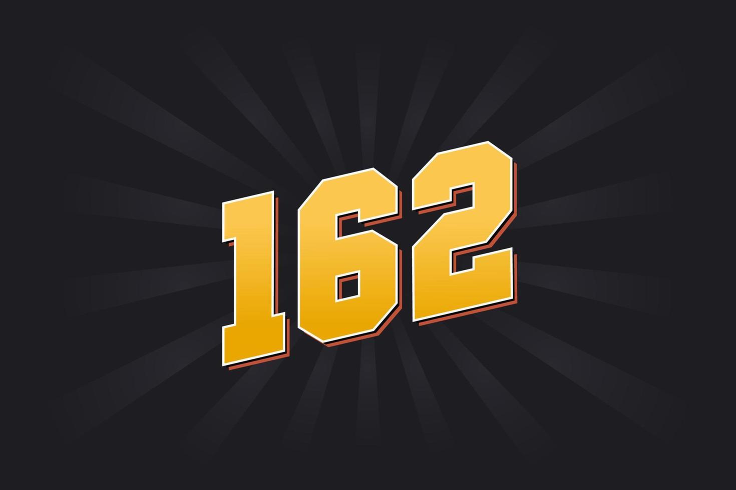 Number 162 Vector Font Alphabet Yellow 162 Number With Black number-162-vector-font-alphabet-yellow-162-number-with-black