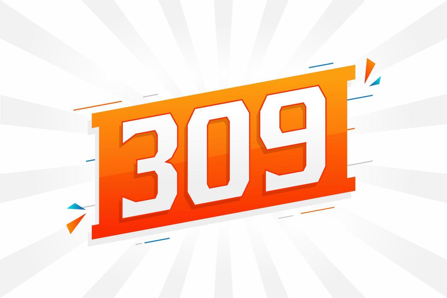 Alfabeto de fuente de vector de número 309. número 309 con vector de ... Alfabeto de fuente de vector de número 309. número 309 con vector de ...