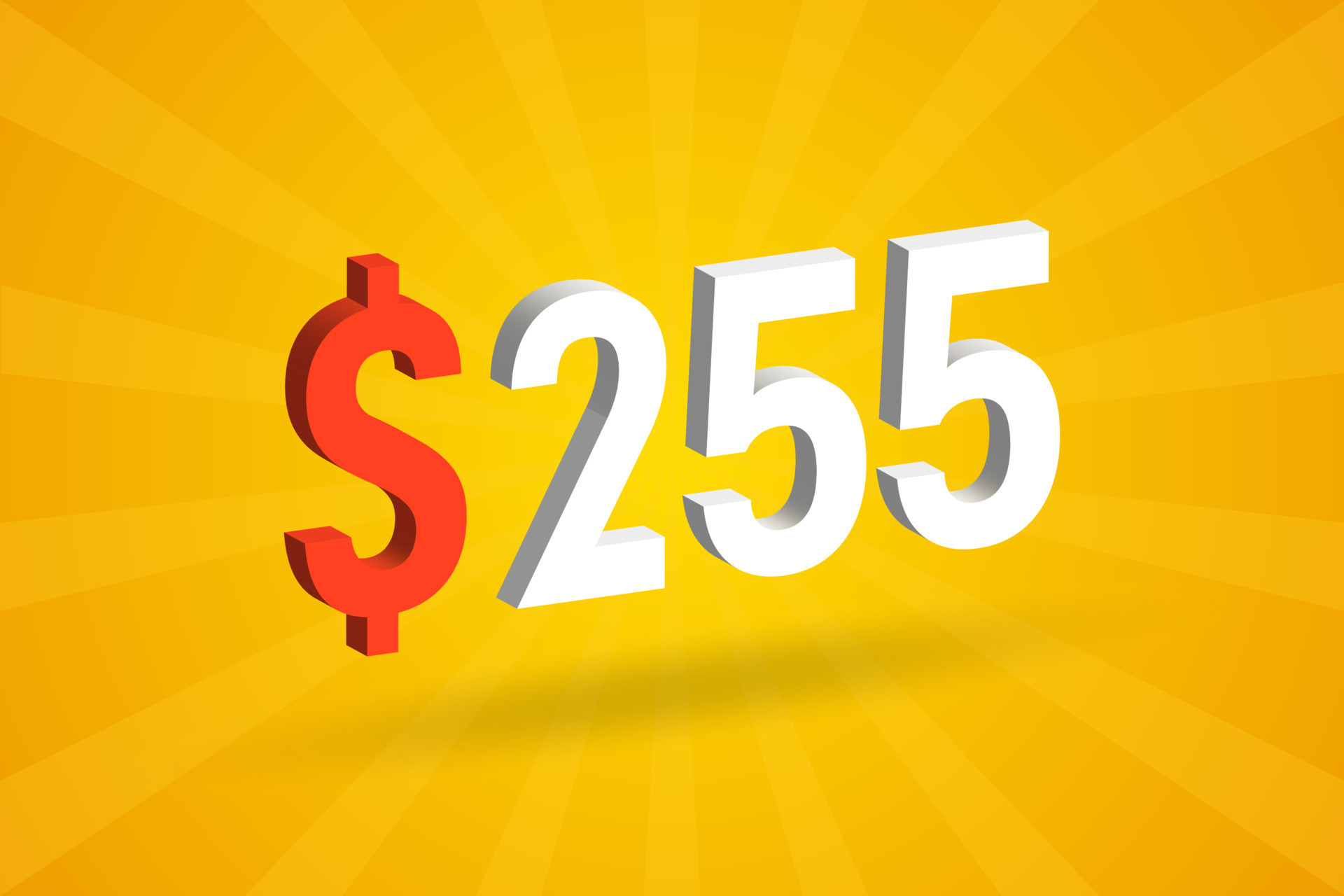 255 USD 3D Text Symbol 255 United State Dollar 3D With Yellow 255-usd-3d-text-symbol-255-united-state-dollar-3d-with-yellow