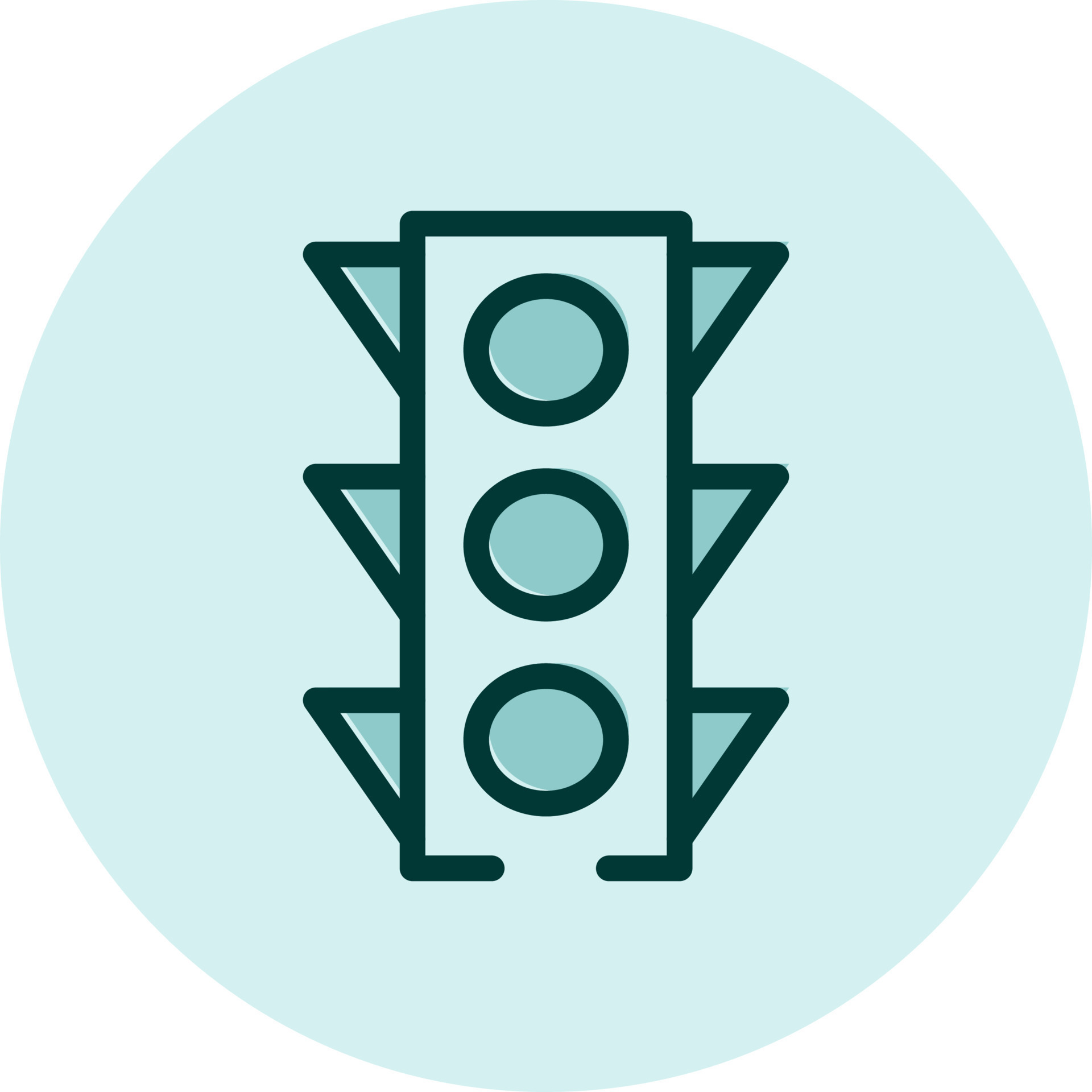 Car Traffic Light Illustration Vector On A White Background 13892818 Vector Art At Vecteezy