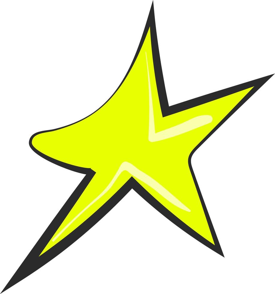 Yellow star, illustration, vector on white background. 13893415 Vector Art at Vecteezy