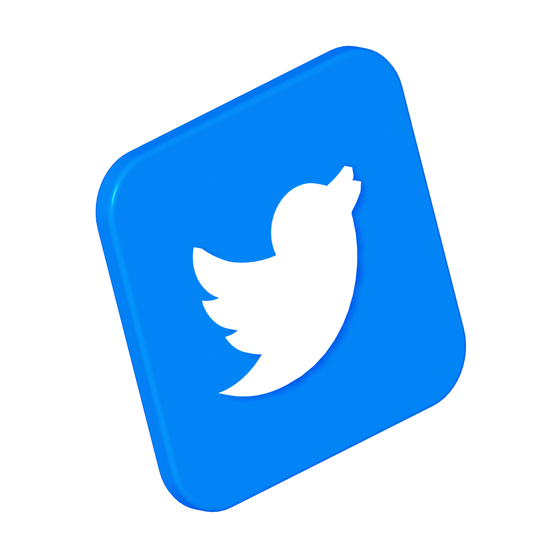 Free rendu de l'icône 3d twitter des médias sociaux avec fond ... Free rendu de l'icône 3d twitter des médias sociaux avec fond ...