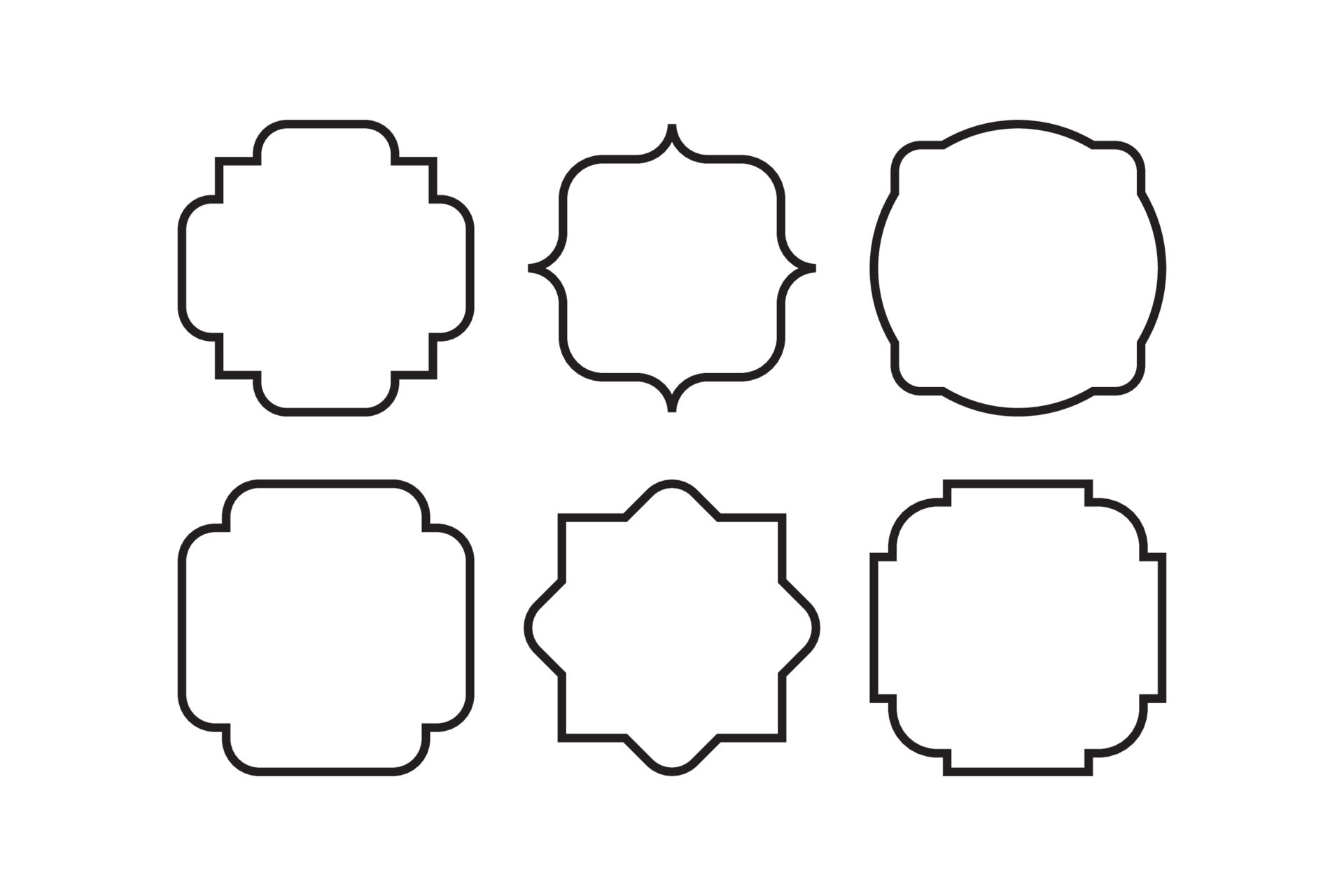 set of blank square ornamental line vector label shapes 13895668 Vector ... set of blank square ornamental line vector label shapes 13895668 Vector ...