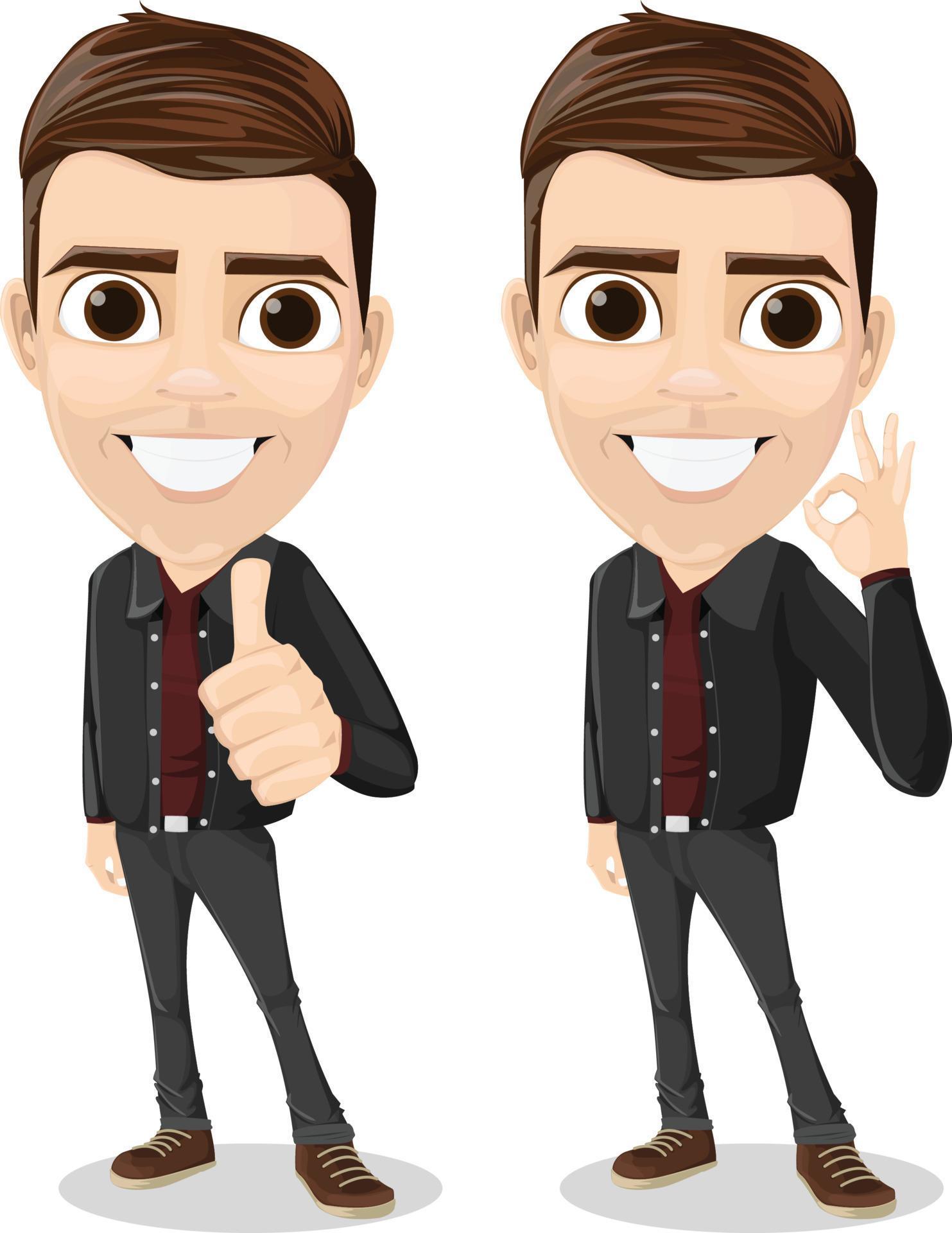 set of man in casual 13895686 Vector Art at Vecteezy