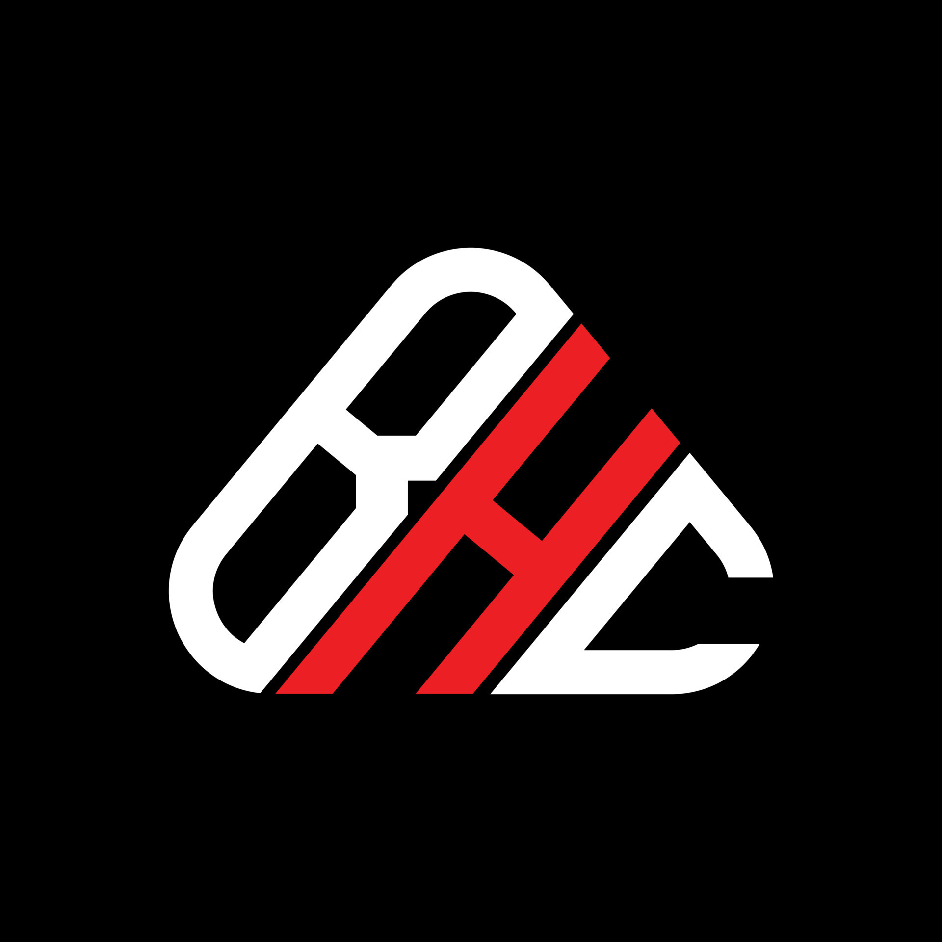 Diseño creativo del logotipo de la letra bhc con gráfico vectorial, logotipo simple y moderno de ...