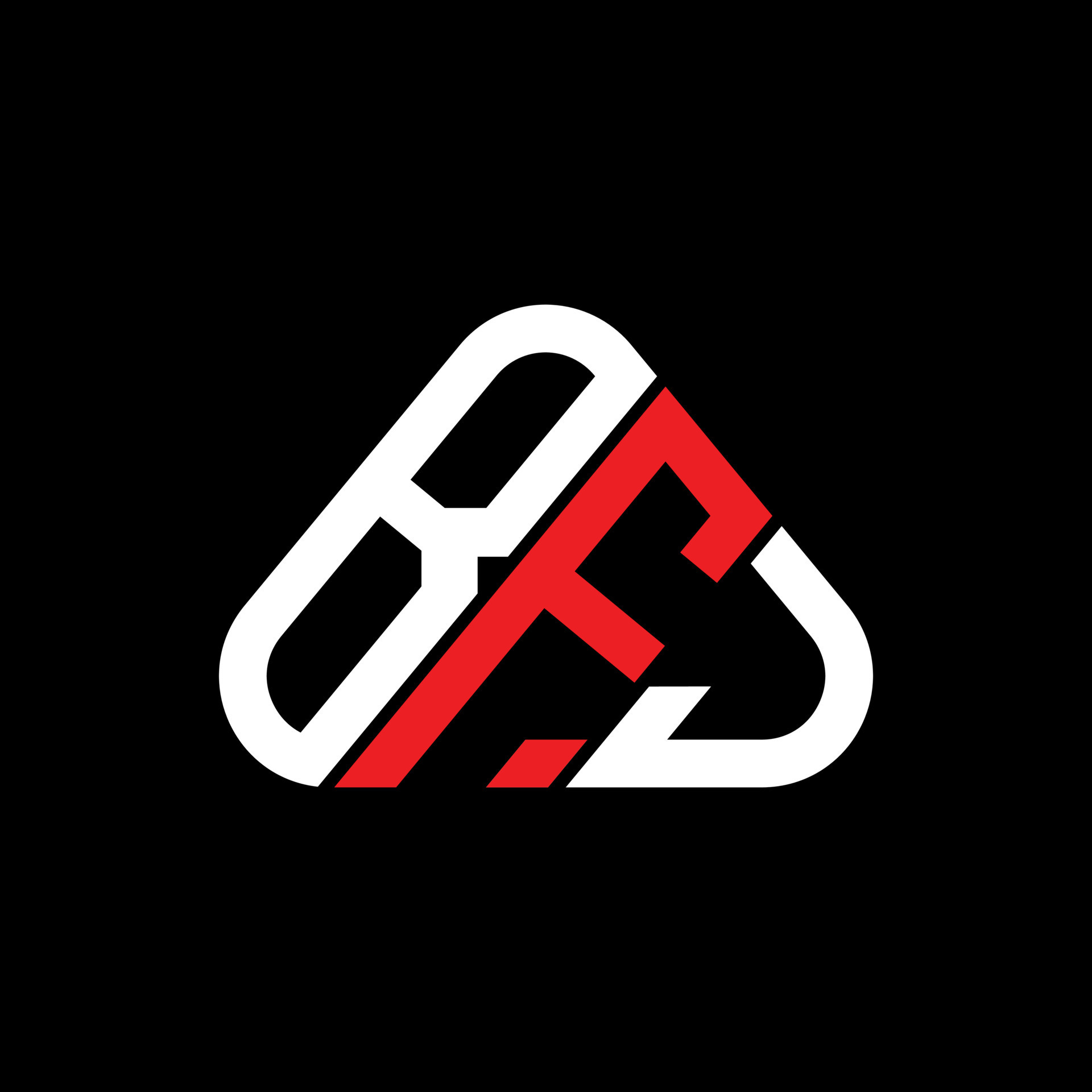 Diseño creativo del logotipo de la letra bfj con gráfico vectorial, logotipo bfj simple y ...