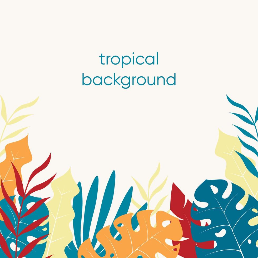 tropical leaves border 13898665 Vector Art at Vecteezy tropical leaves border 13898665 Vector Art at Vecteezy
